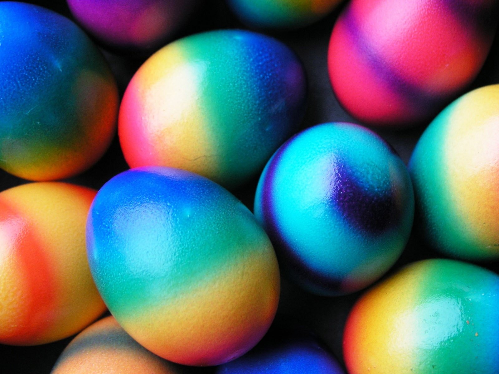 Vibrant Easter Eggs HD Wallpaper Celebration