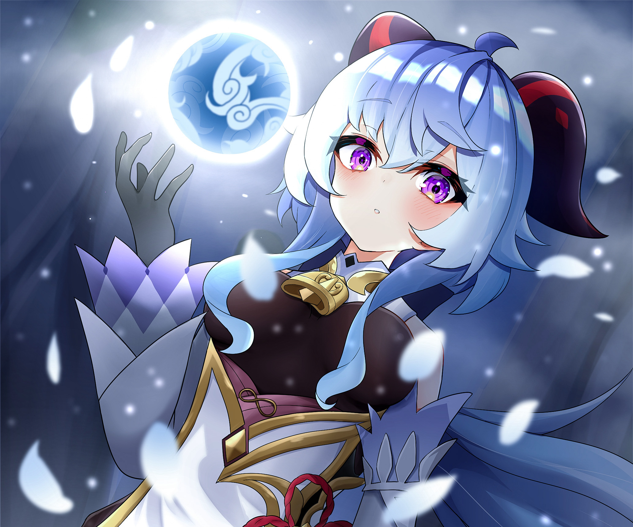 Download Blue Hair Purple Eyes Ganyu (Genshin Impact) Video Game ...