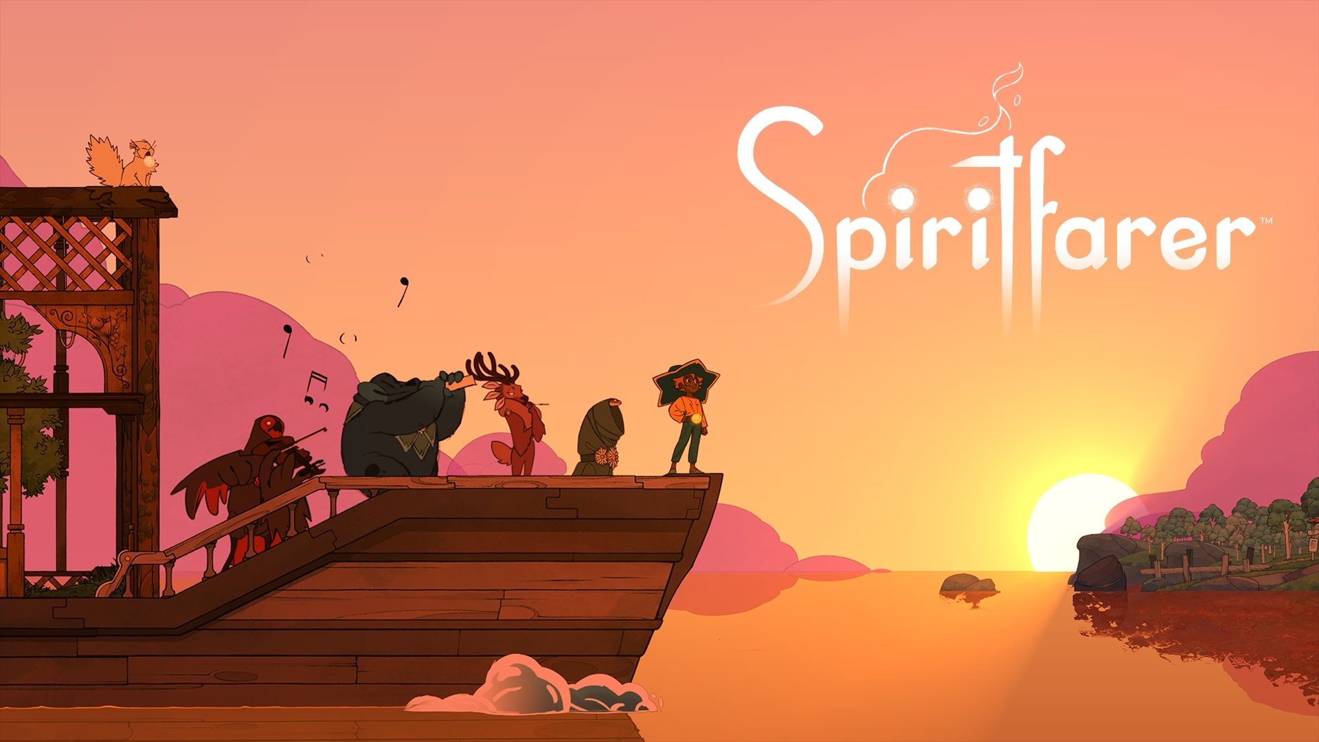 Spiritfarer Game Sunset Scene HD Wallpaper