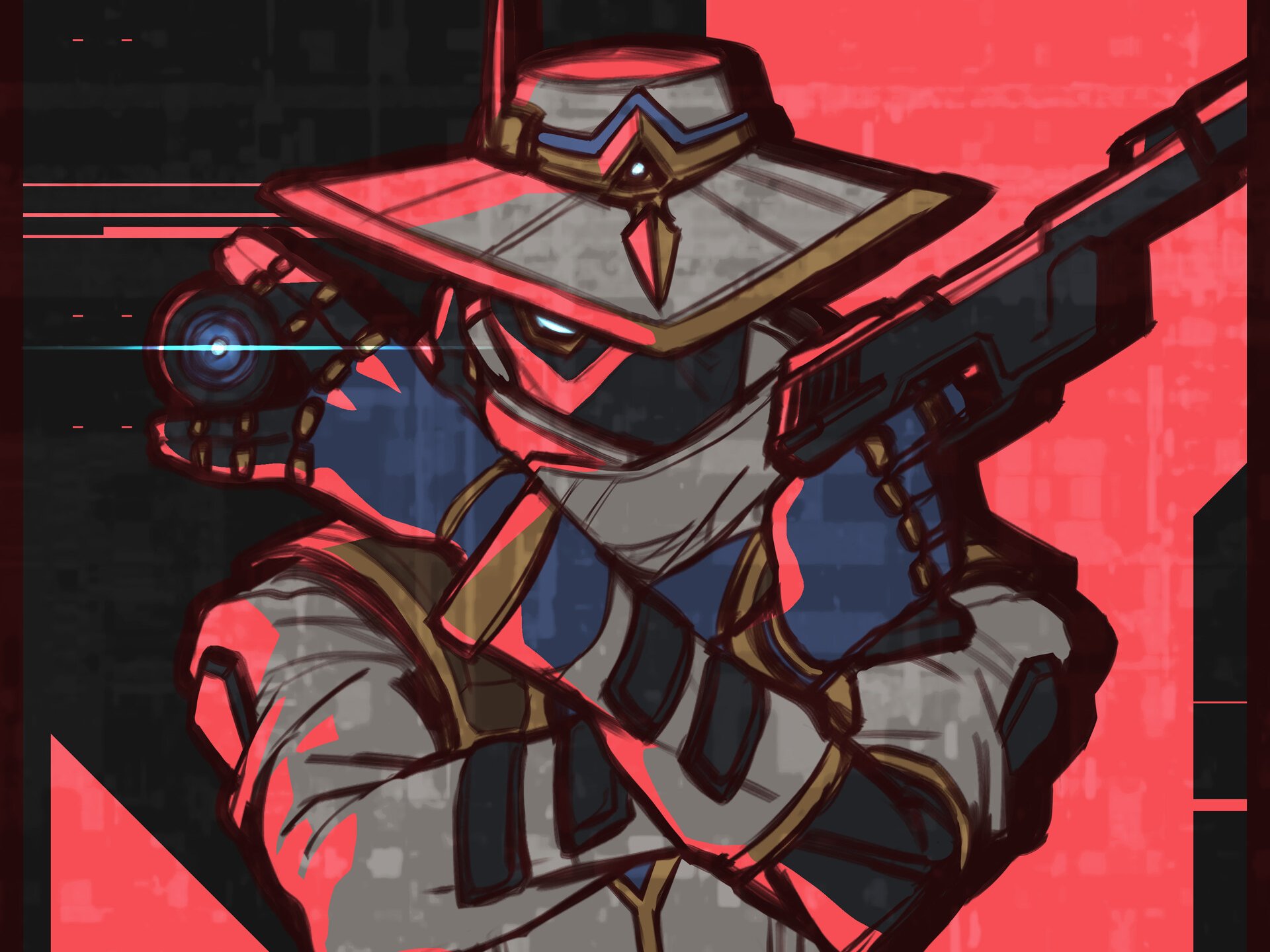 Download Cypher (Valorant) Video Game Valorant HD Wallpaper