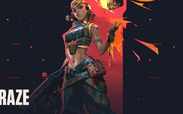 [10+] Raze (Valorant) 4k Wallpapers