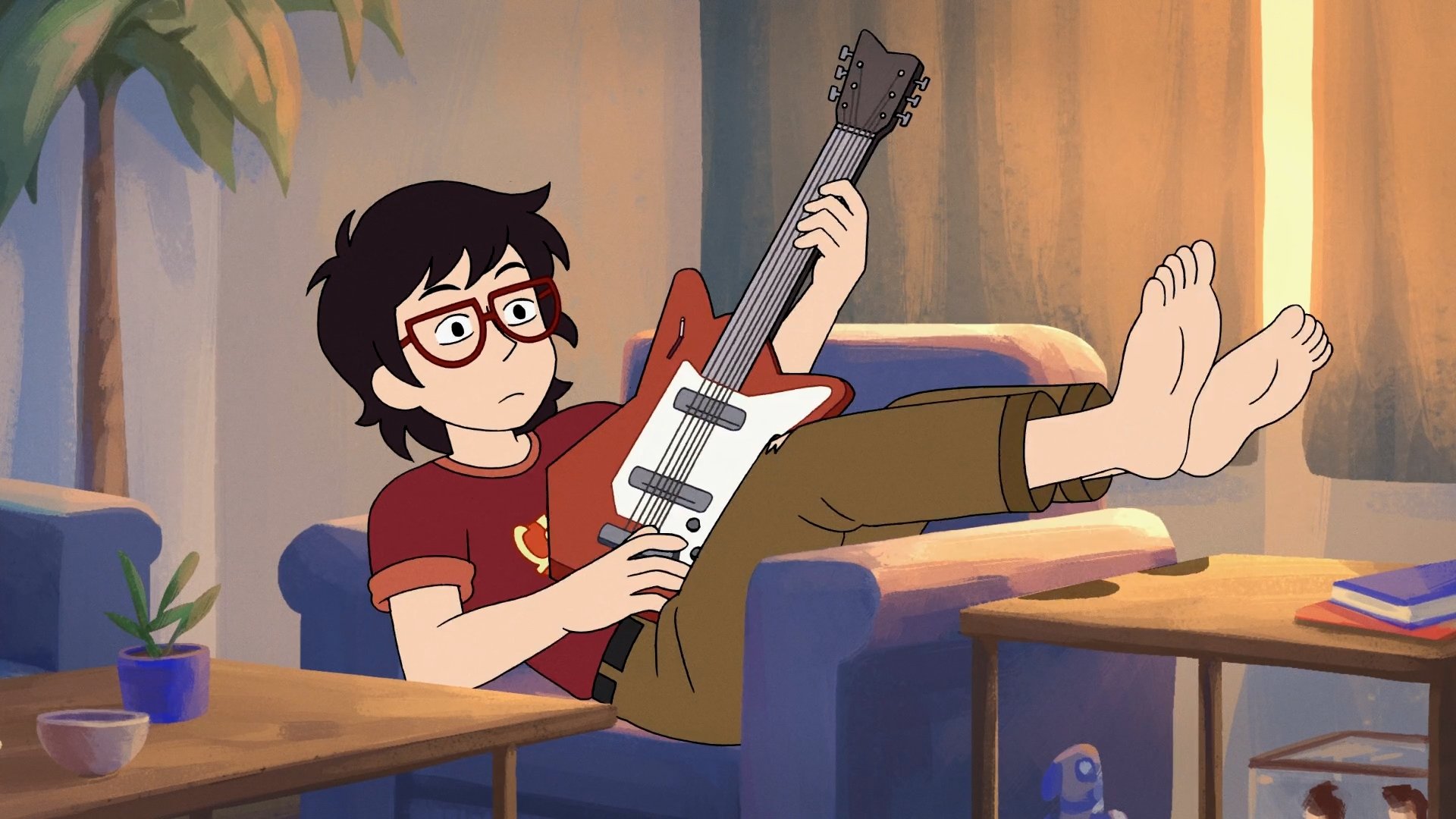 Download Brown Hair Guitar Feet Glasses Ryan Akagi TV Show Infinity ...