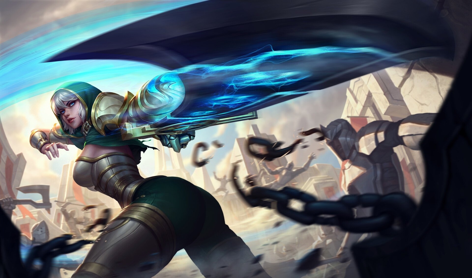 Riven: Shattered Blade — League of Legends HD Wallpaper | 1920x1133 ...