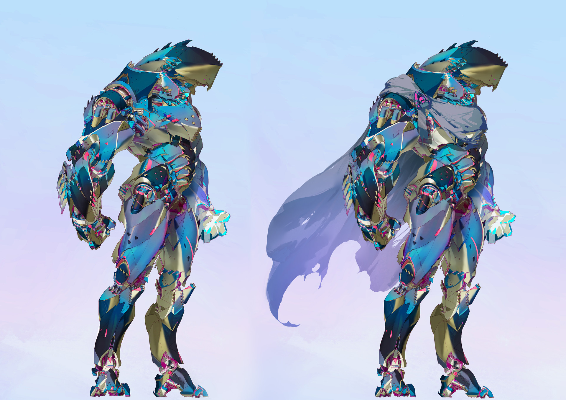 Download Sci Fi Mech Futuristic Armor Character Design HD Wallpaper by ...