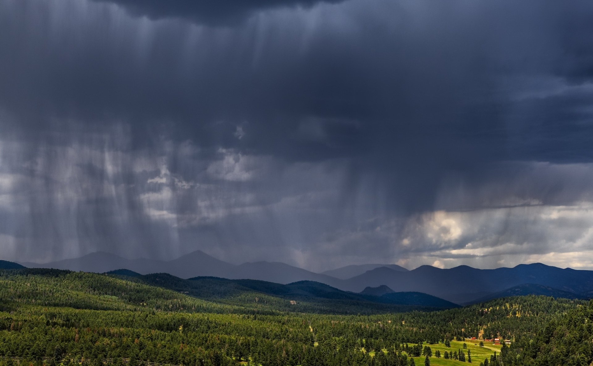 Tempest Over the Valley — HD Stormscape Landscape Wallpaper | 2048x1264 ...