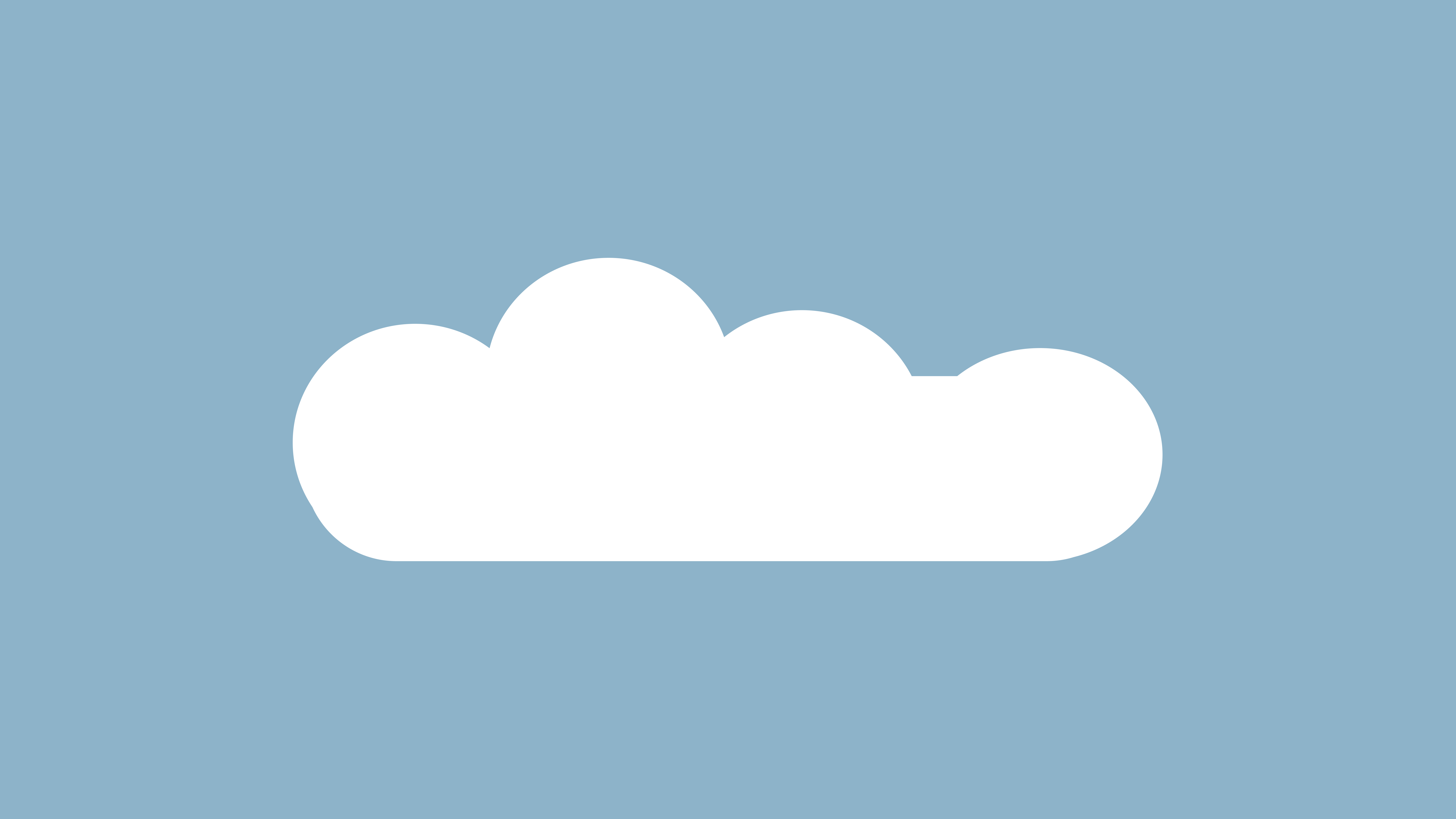 Minimalist cloud by Senzowa