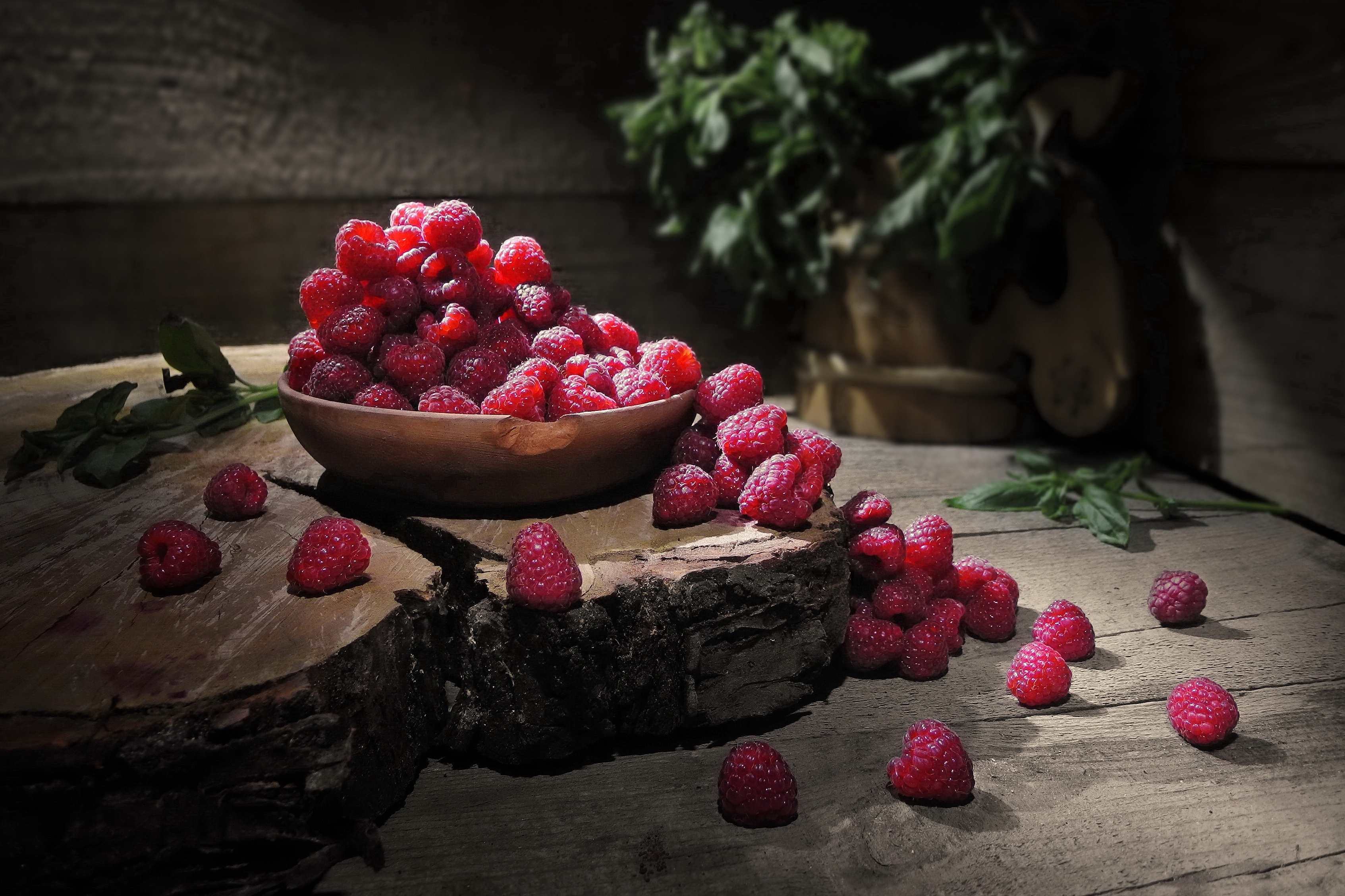Download Still Life Fruit Berry Food Raspberry HD Wallpaper