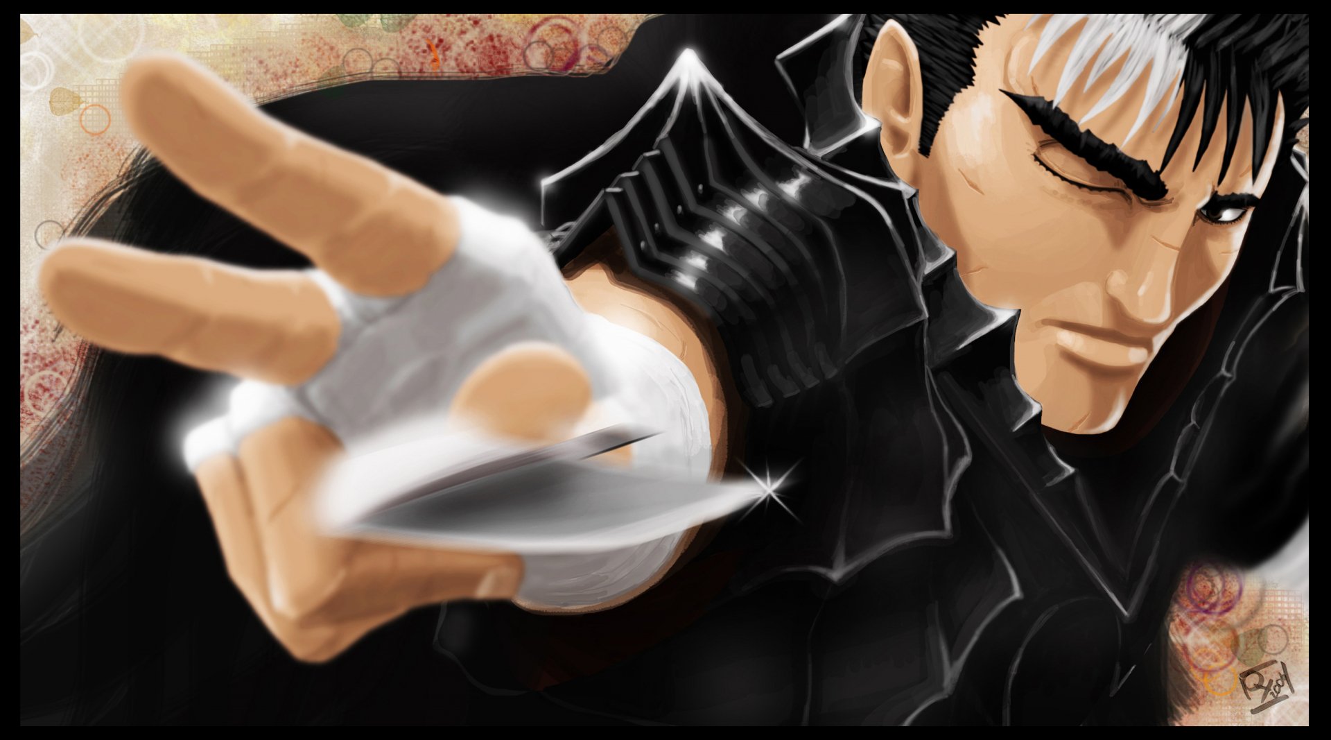 Berserk Anime HD Wallpaper: Guts in Action | 2700x1500 | Wallpaper Abyss