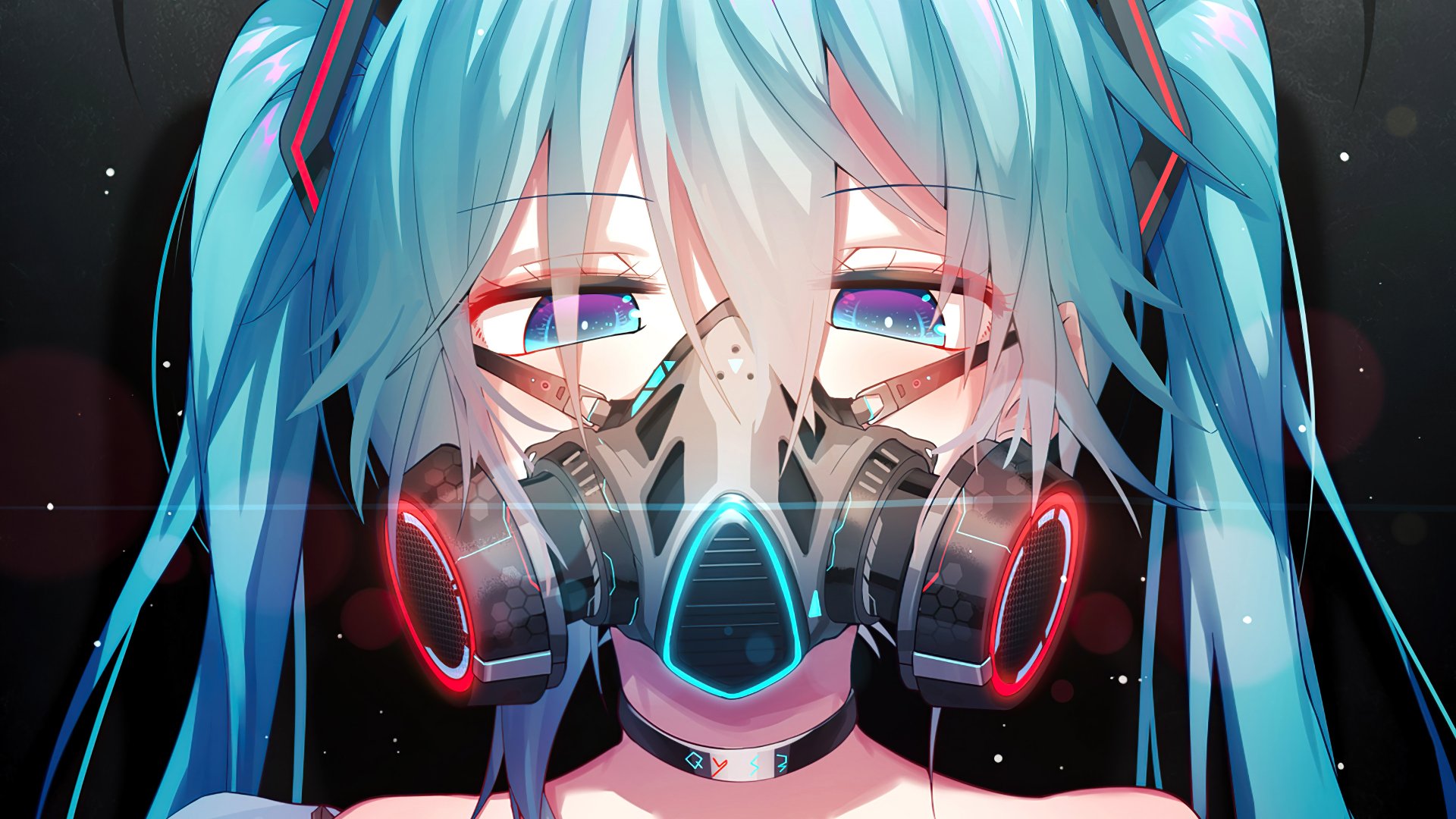 Hatsune Miku Cyber Mask – 4K Ultra HD Vocaloid Anime Wallpaper