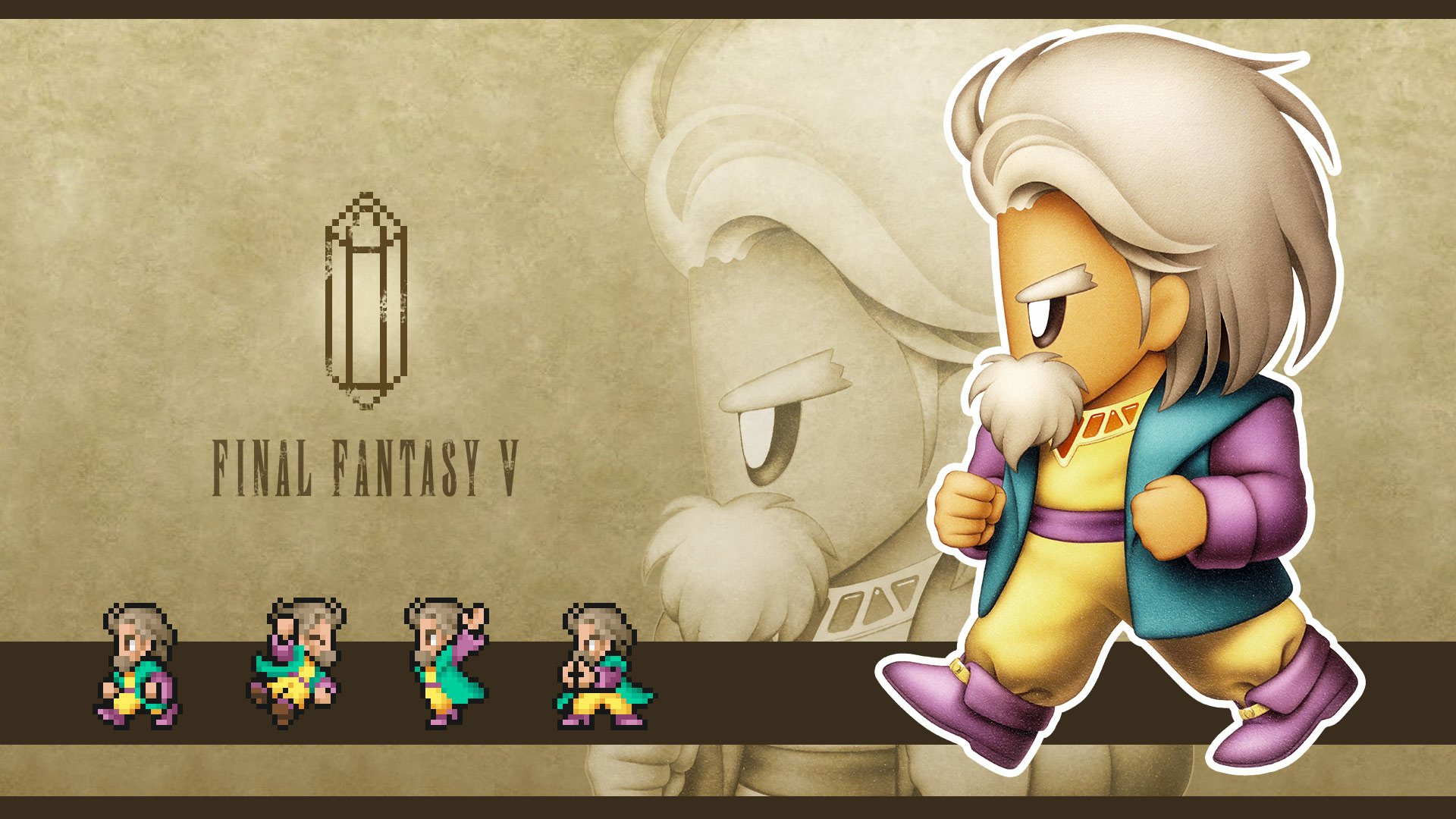 Download Galuf Halm Baldesion Video Game Final Fantasy V HD Wallpaper