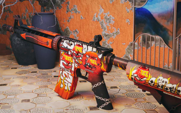 M4A4 Hellfire Hellsraisers by MainBaze