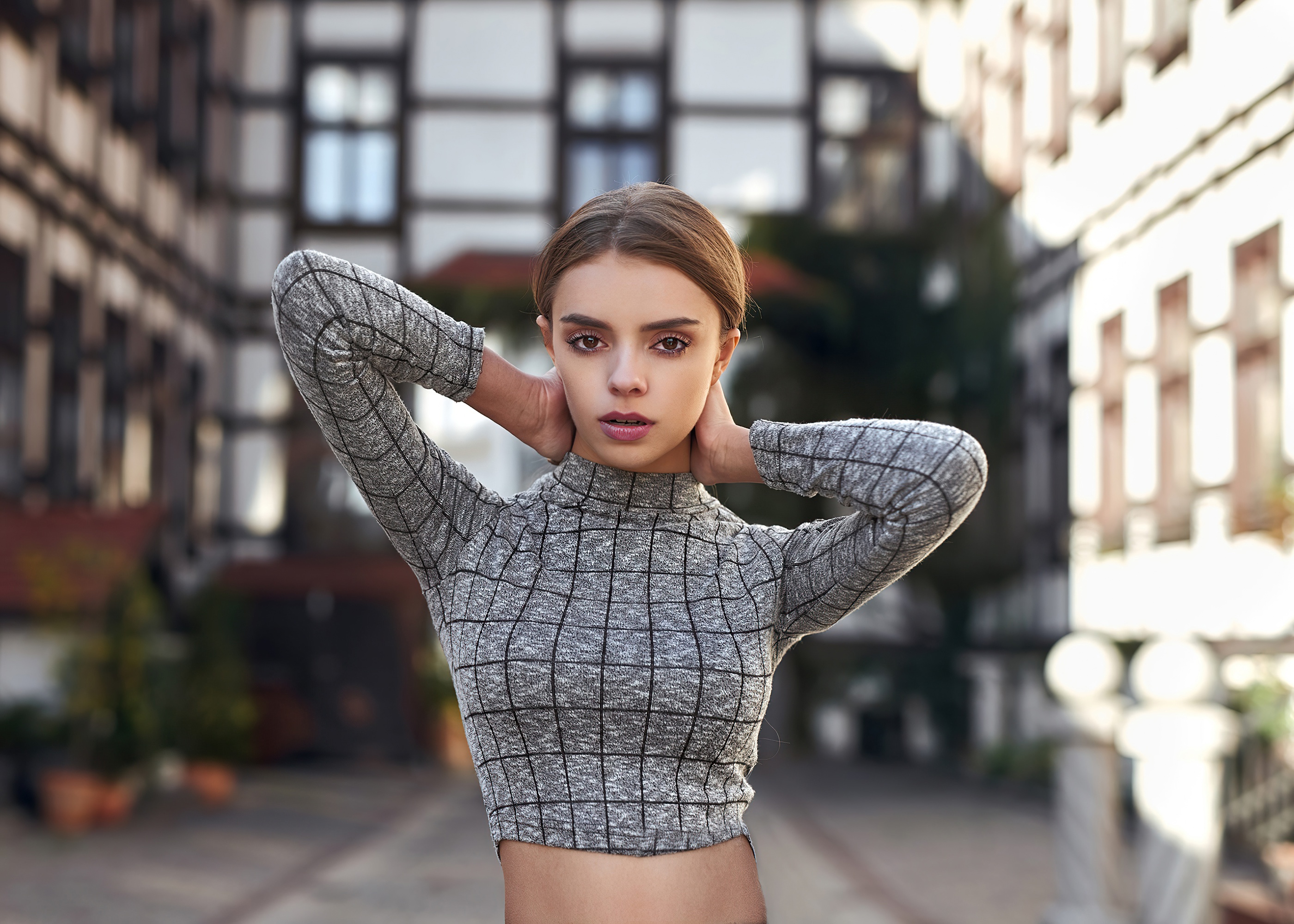 Download Depth Of Field Woman Model HD Wallpaper