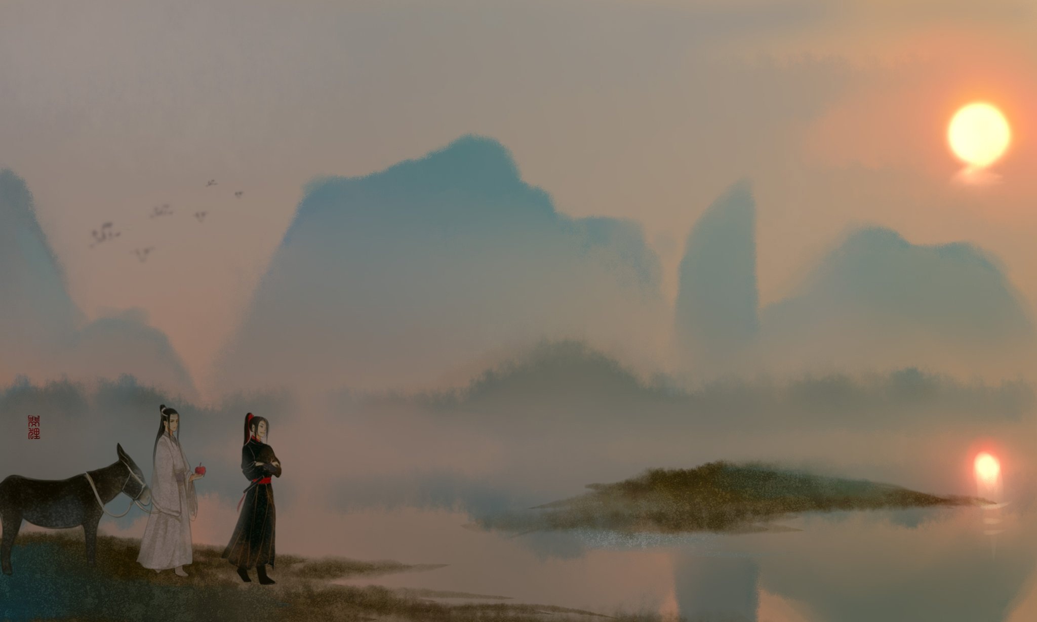 Download Lan Wangji Wei Wuxian Anime Mo Dao Zu Shi HD Wallpaper