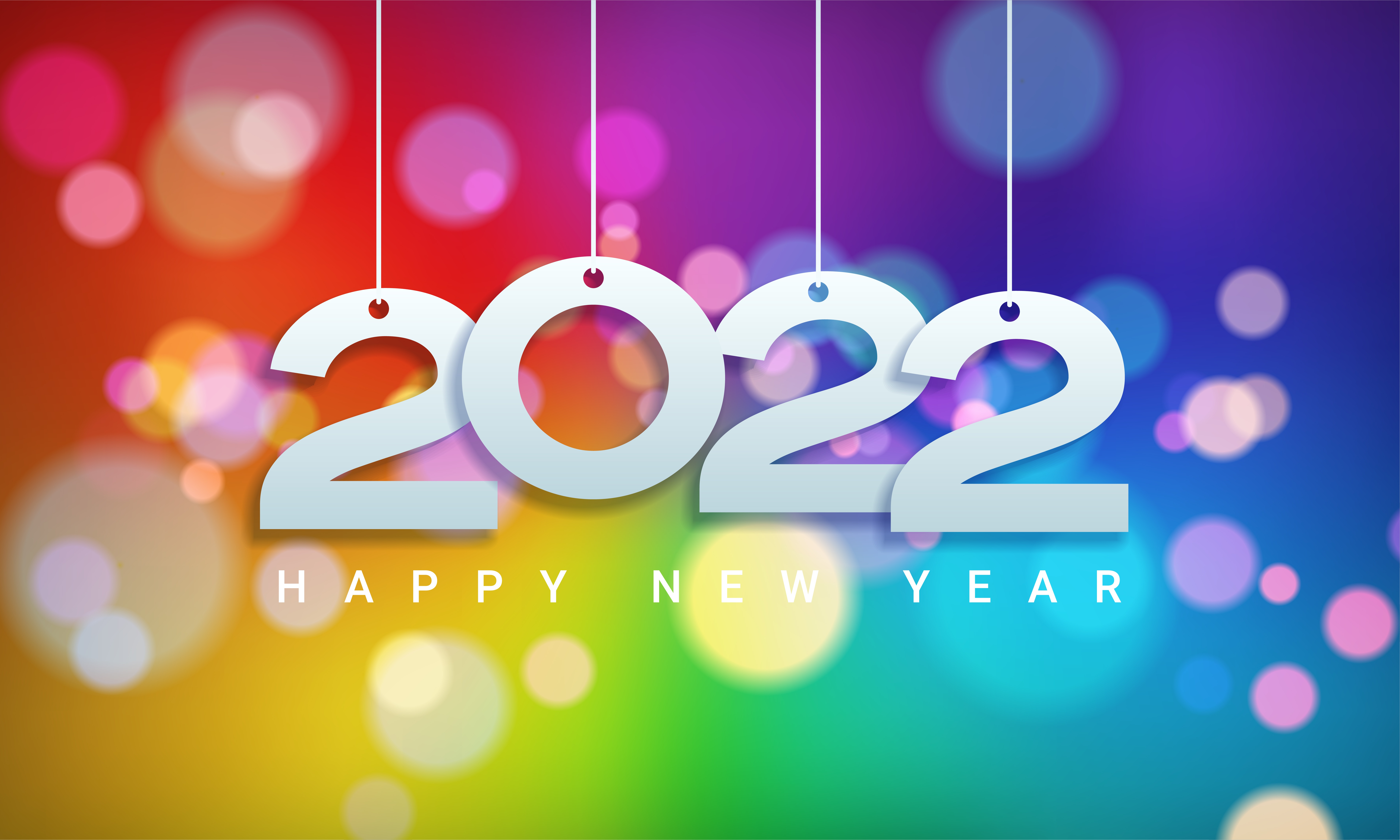 Download Happy New Year Holiday New Year 2022 4k Ultra HD Wallpaper