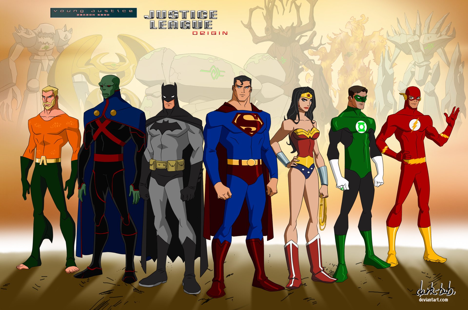 Download Aquaman Martian Manhunter Barry Allen Flash Hal Jordan Green ...