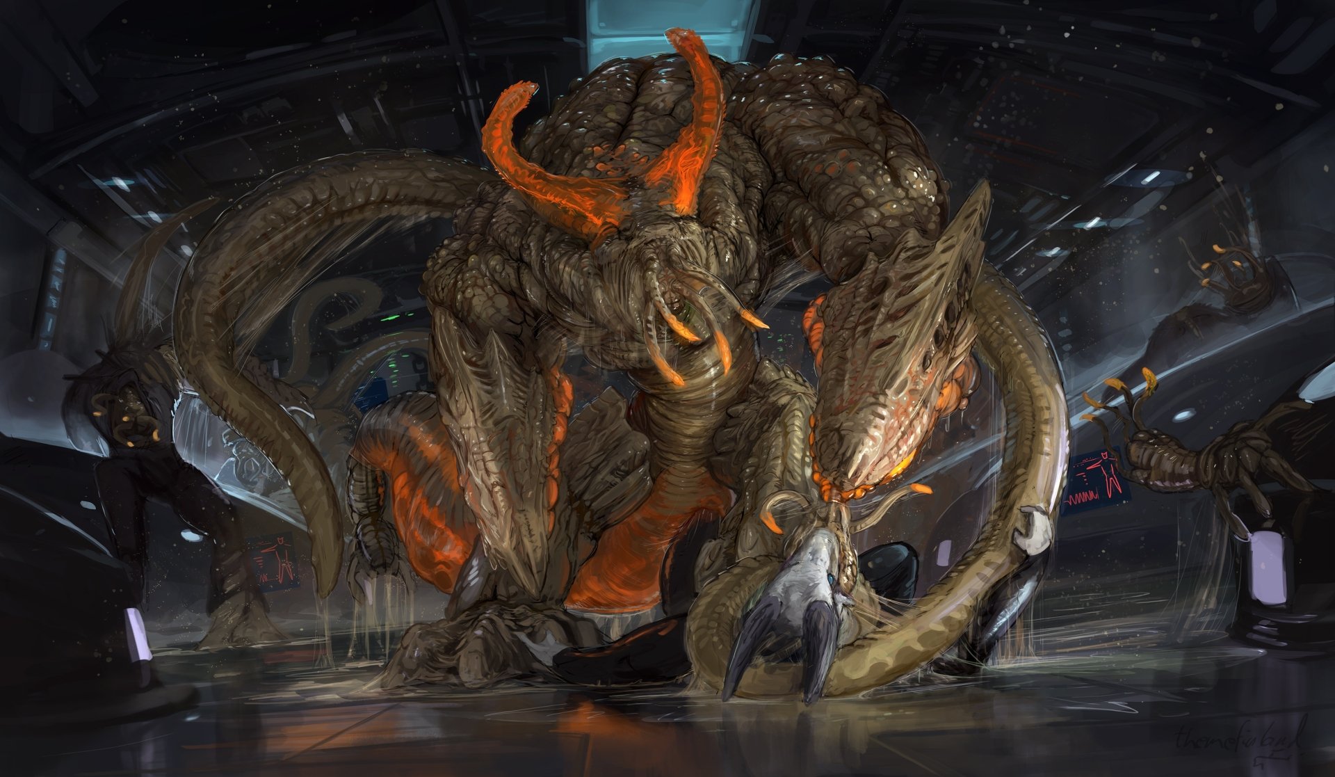 Download Dark Monster HD Wallpaper by Timi Honkanen