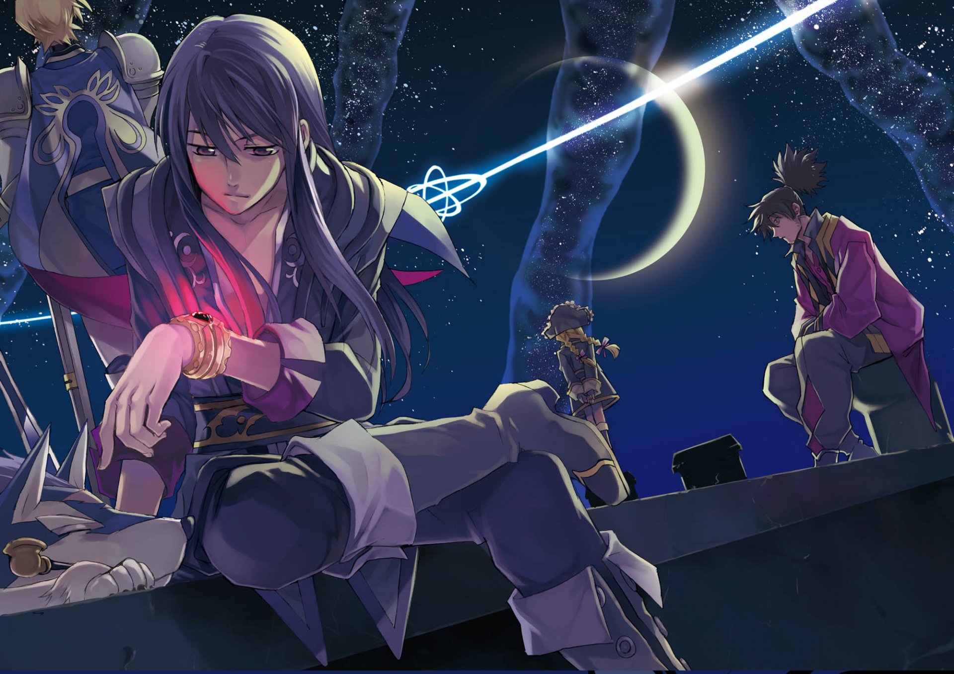 Tales of Vesperia Anime HD Wallpaper – Night Warriors Under the Moonlight