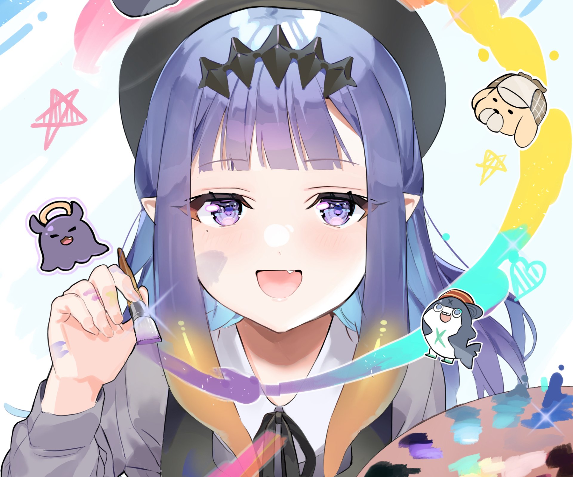 Download Hololive Ninomae Ina'nis Anime Virtual Youtuber HD Wallpaper