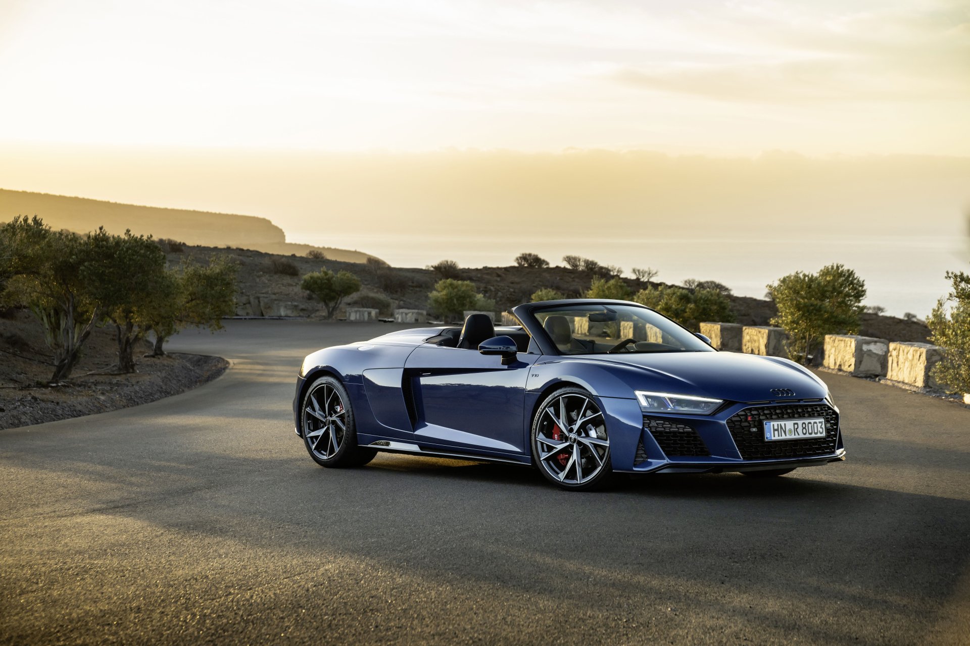 Download Cabriolet Vehicle Audi R8 V10 8k Ultra HD Wallpaper
