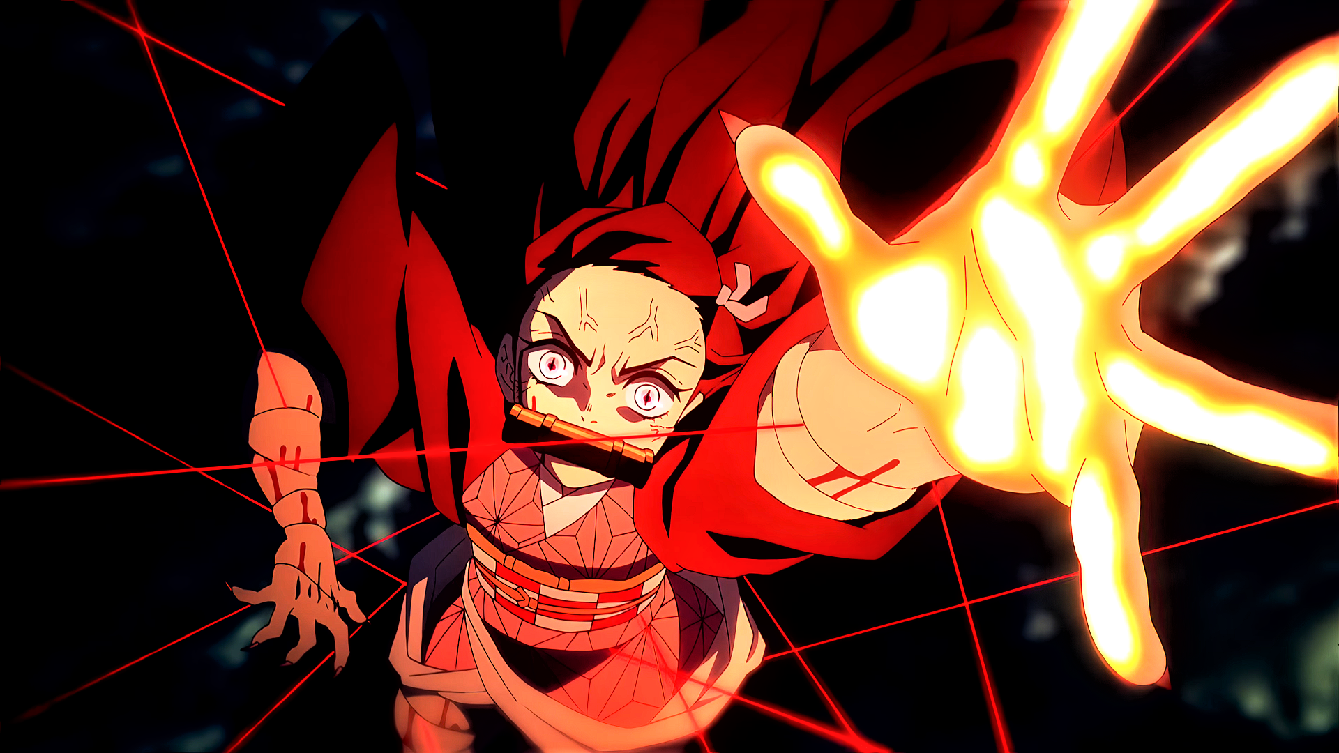 Nezuko Kamado Unleashed | HD Demon Slayer Wallpaper | 1920x1080 ...