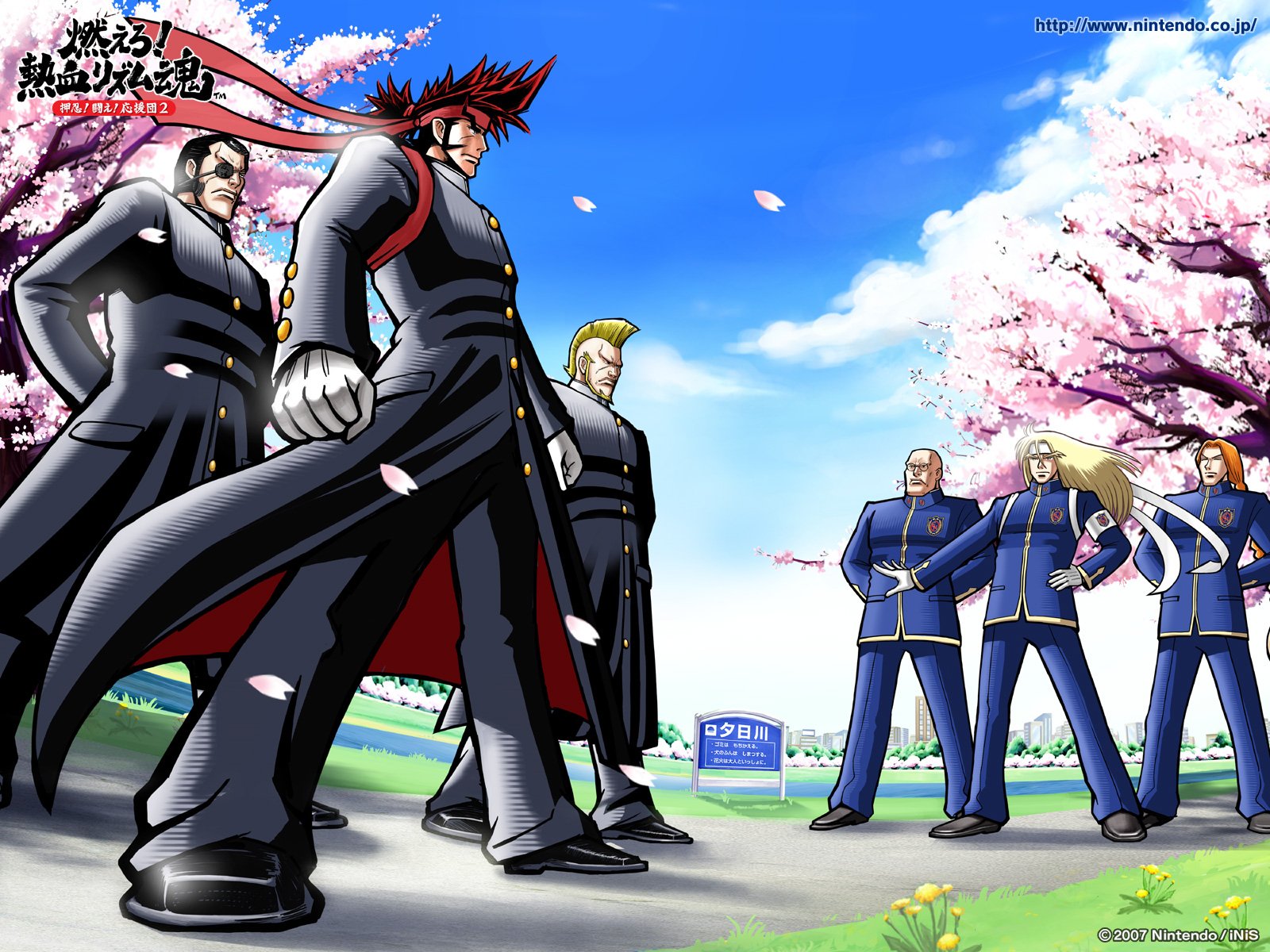 Street Fighter HD Wallpaper: Epic Battle in Cherry Blossom Park ...