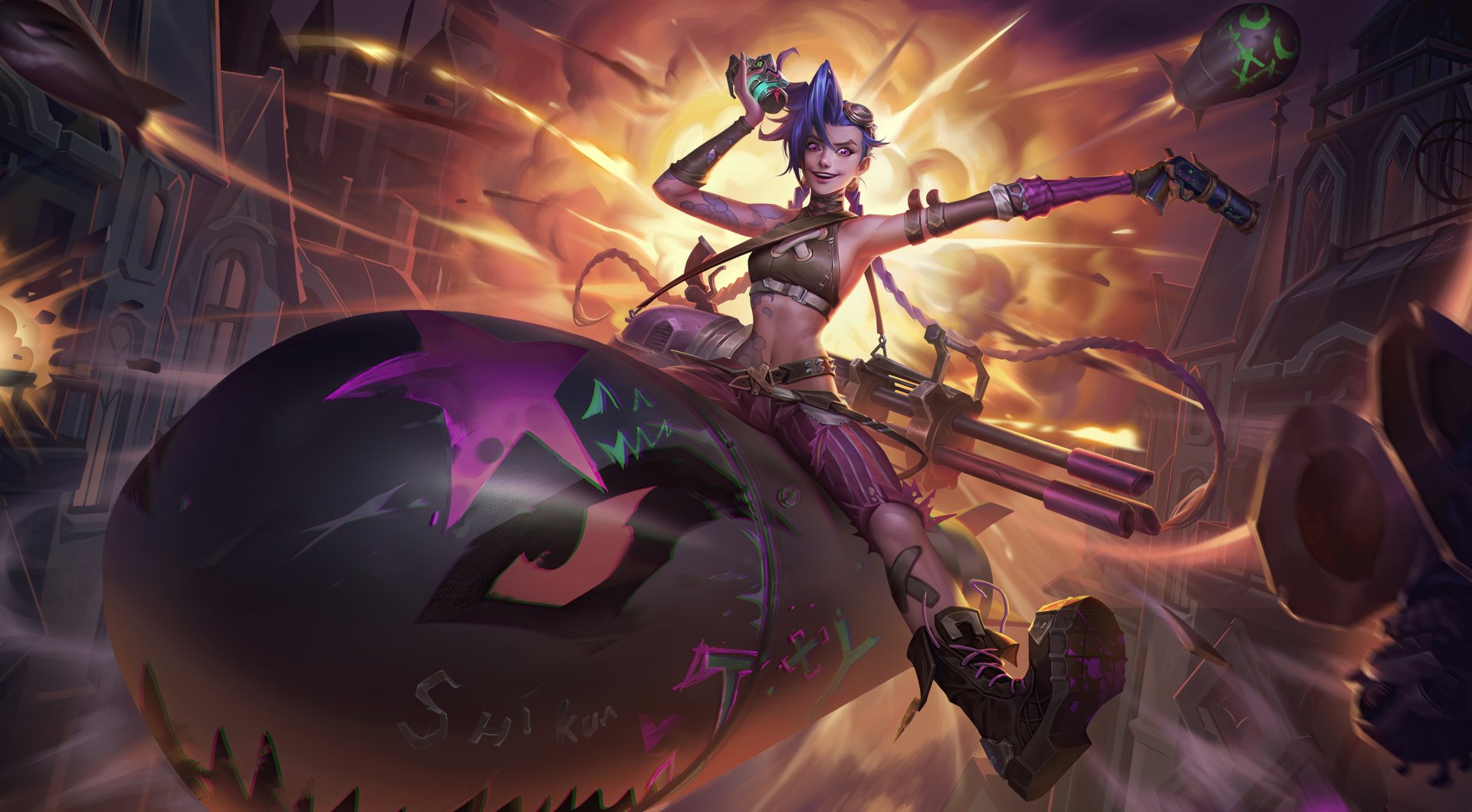 Download Jinx (League Of Legends) TV Show Arcane 4k Ultra HD Wallpaper ...