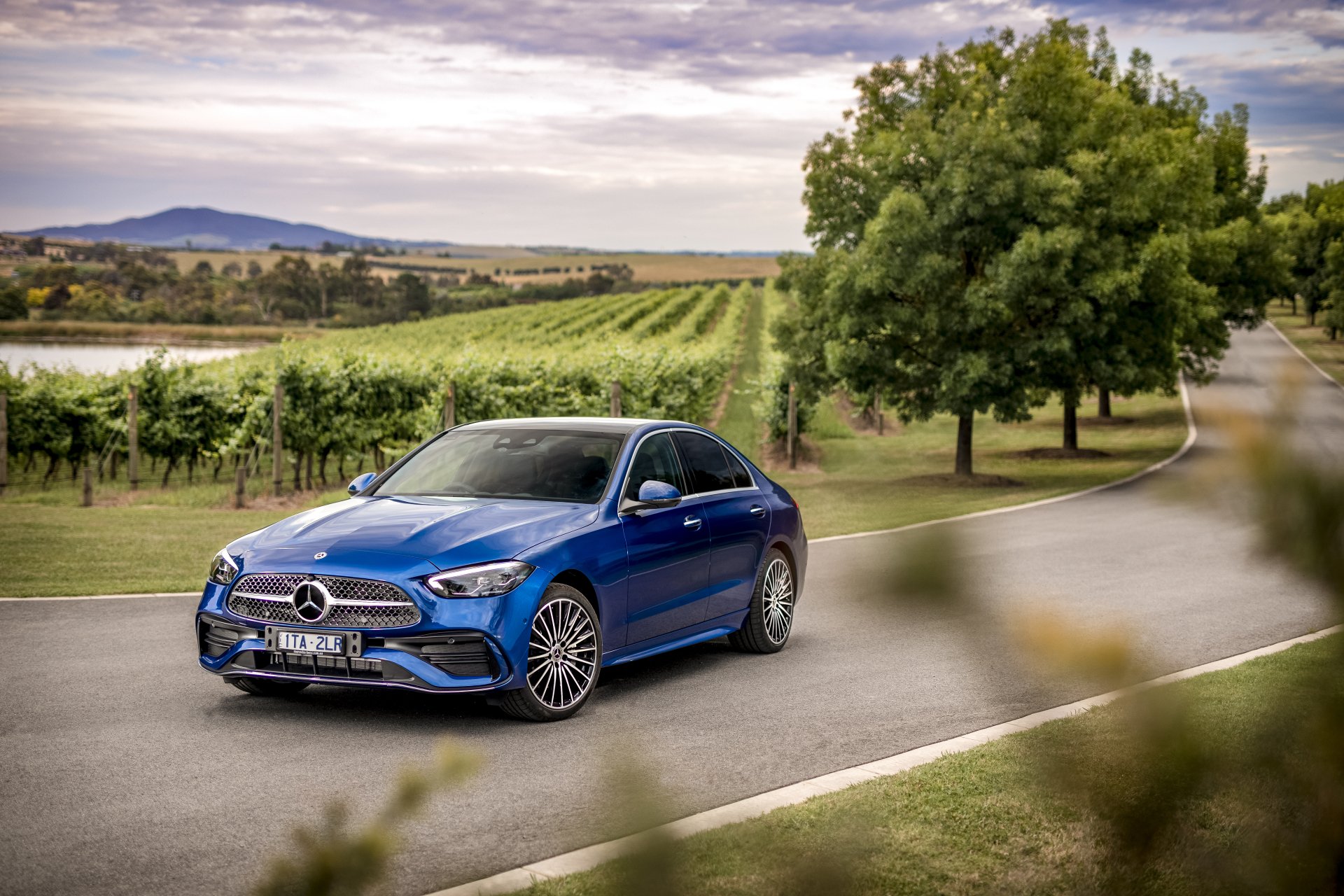 Download Mercedes-Benz C300 AMG Line Vehicle Mercedes-Benz C-Class 4k ...