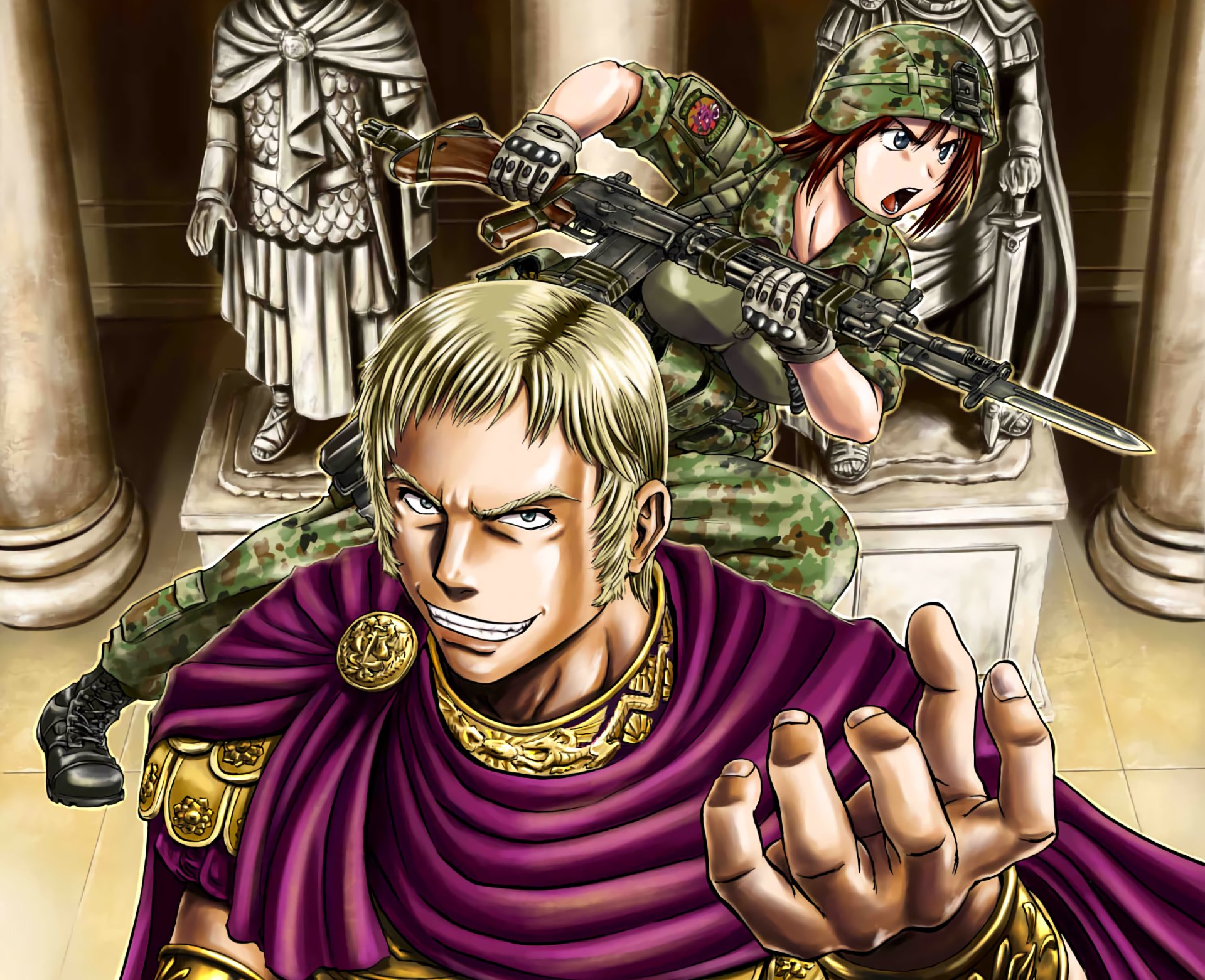 Download Zorzal El Caesar Shino Kuribayashi Anime Gate (2015) HD Wallpaper