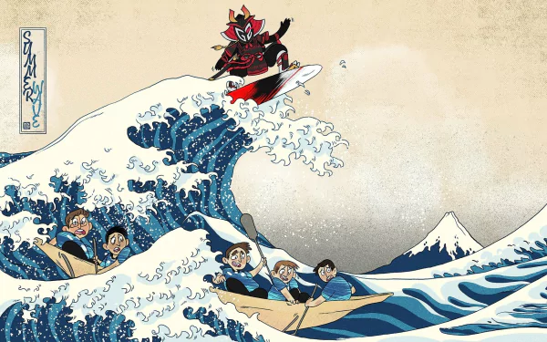 Download Wave Mount Fuji Boat The Great Wave Off Kanagawa 4k Ultra HD ...