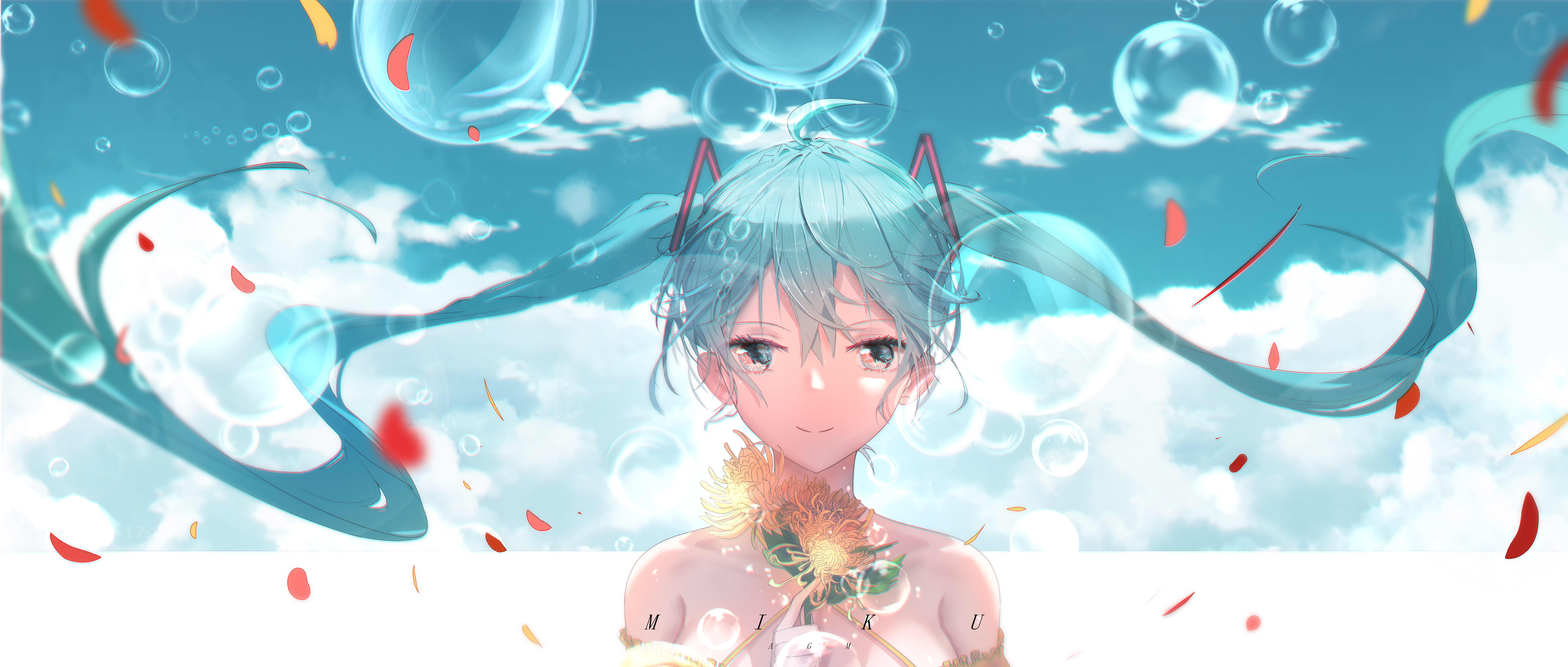Download Hatsune Miku Anime Vocaloid 4k Ultra HD Wallpaper by 阿戈魔AGM