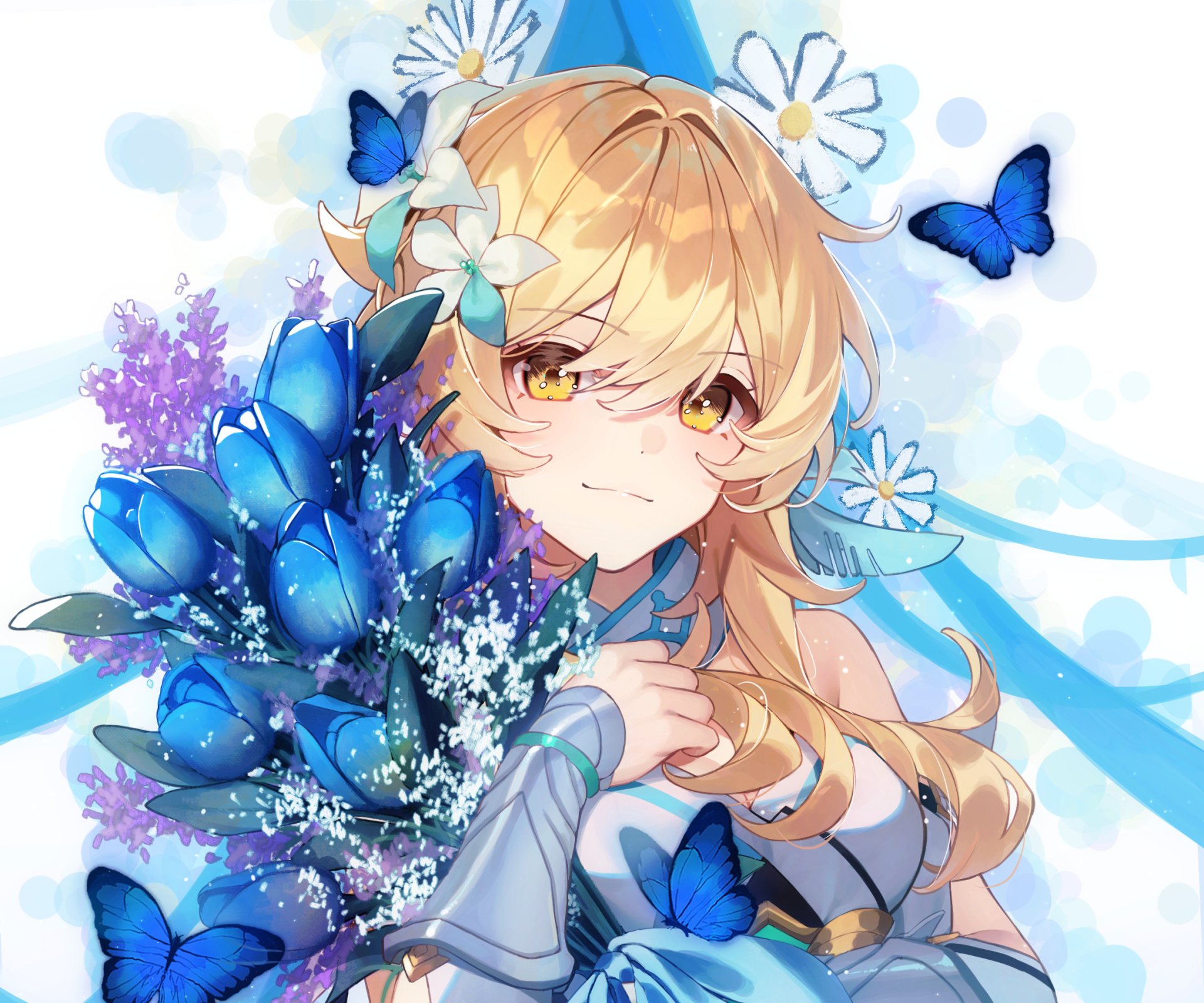 Lumine’s Radiant Bloom – HD Genshin Impact Wallpaper