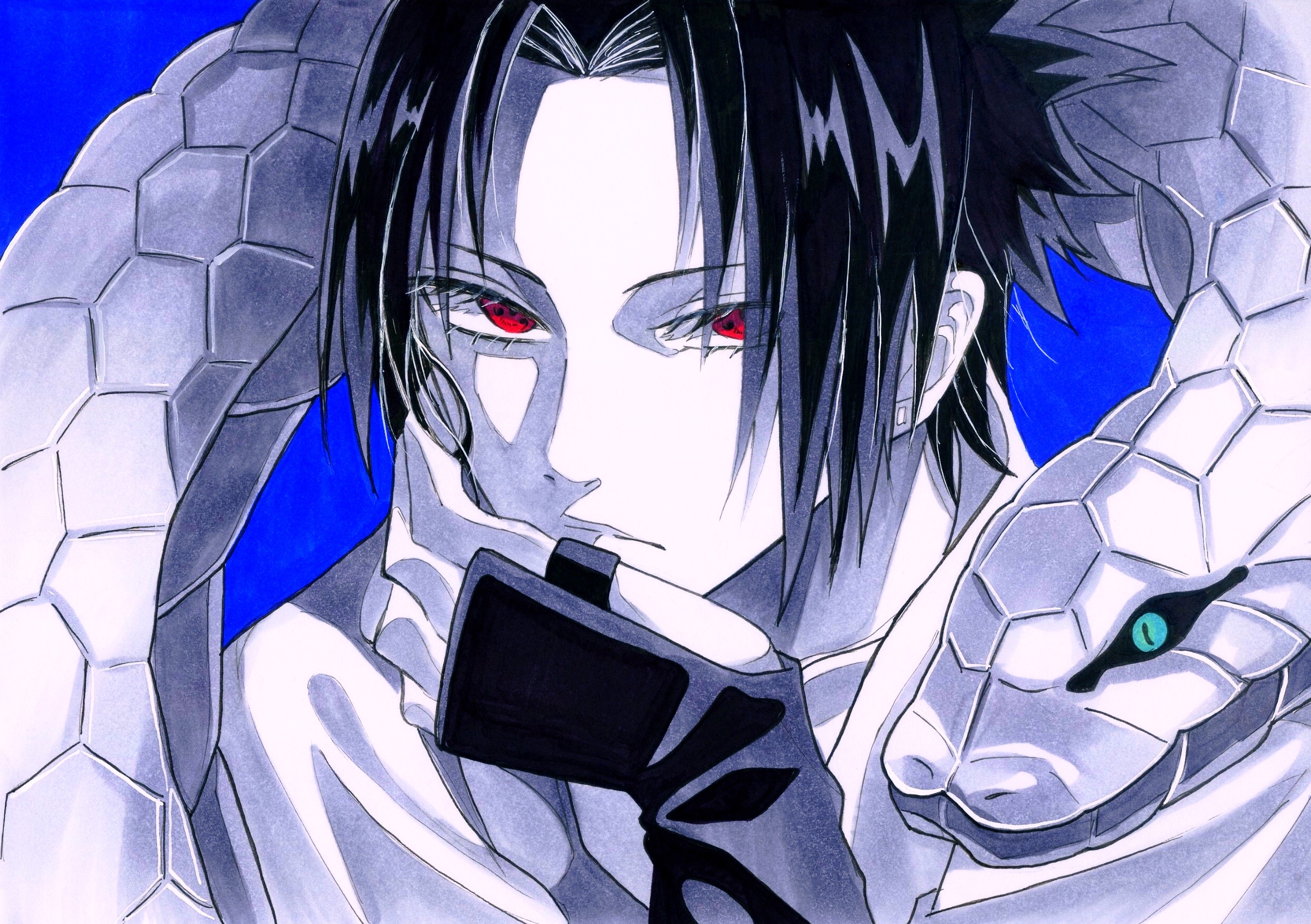 Sasuke Uchiha HD Anime Wallpaper – Naruto’s Legendary Ninja Spirit by 茄子也