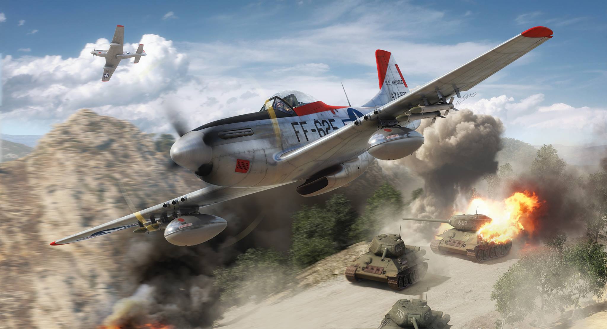 Download Military North American P-51 Mustang HD Wallpaper