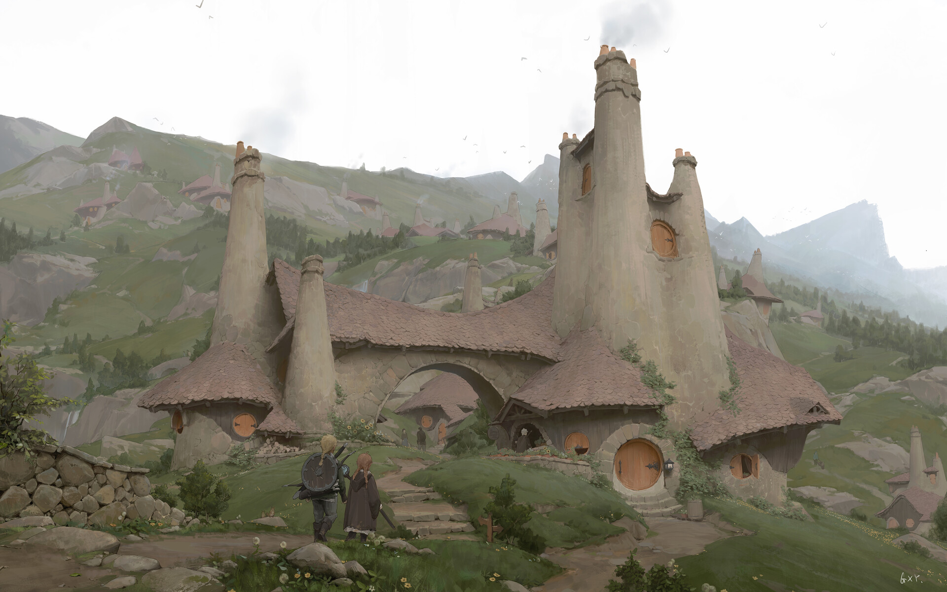 Download Fantasy House HD Wallpaper by G xy