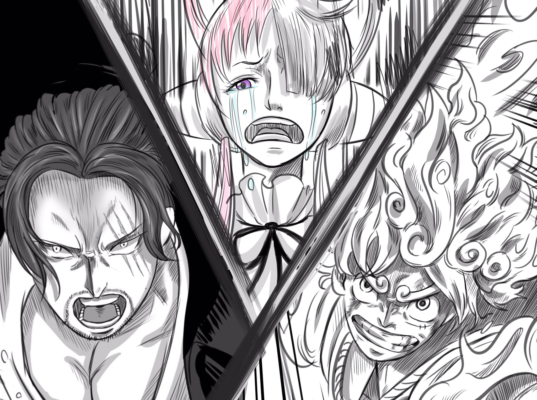 Download Gear 5 (One Piece) Monkey D. Luffy Uta (One Piece) Shanks (One ...