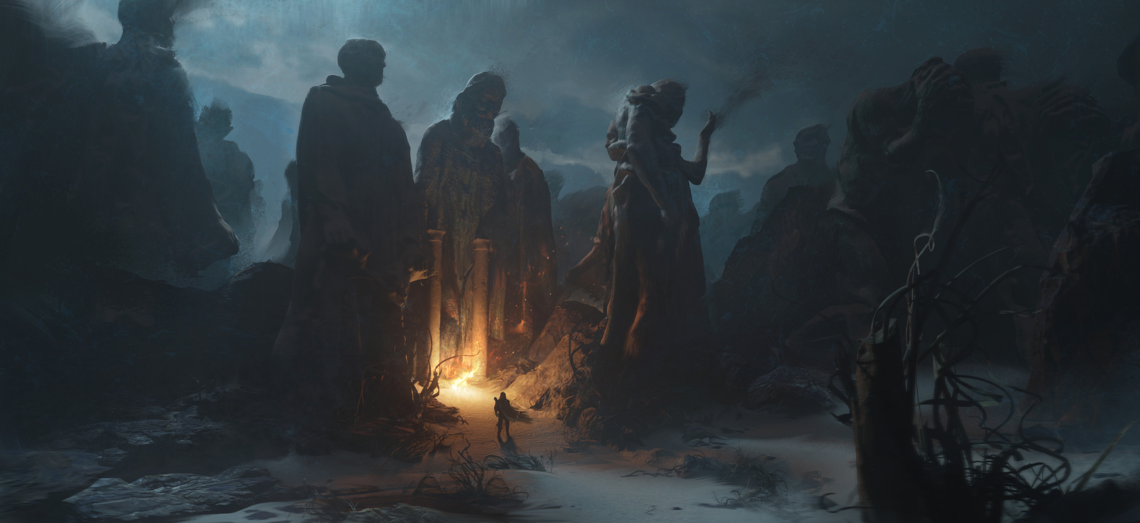 Download Fantasy Statue HD Wallpaper