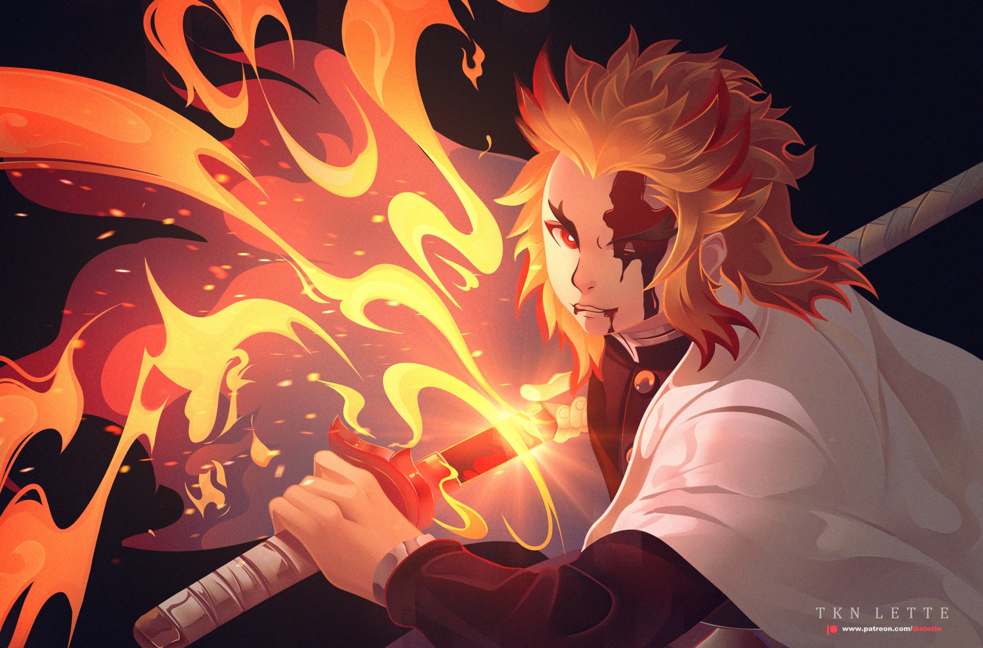 Kyojuro Rengoku - Flame Hashira HD | Rengoku: Demon Slayer Blaze ...