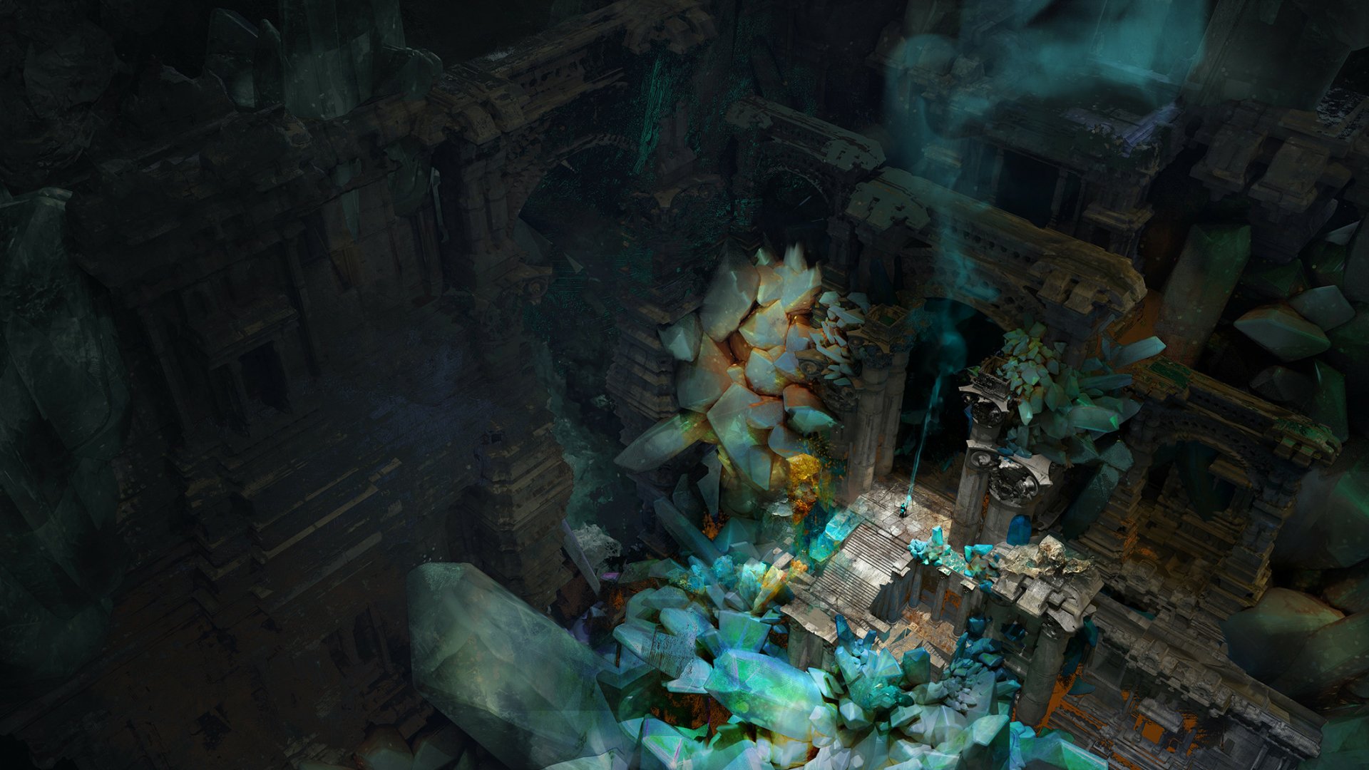 Download Fantasy Ruin HD Wallpaper by Sebastian Luca