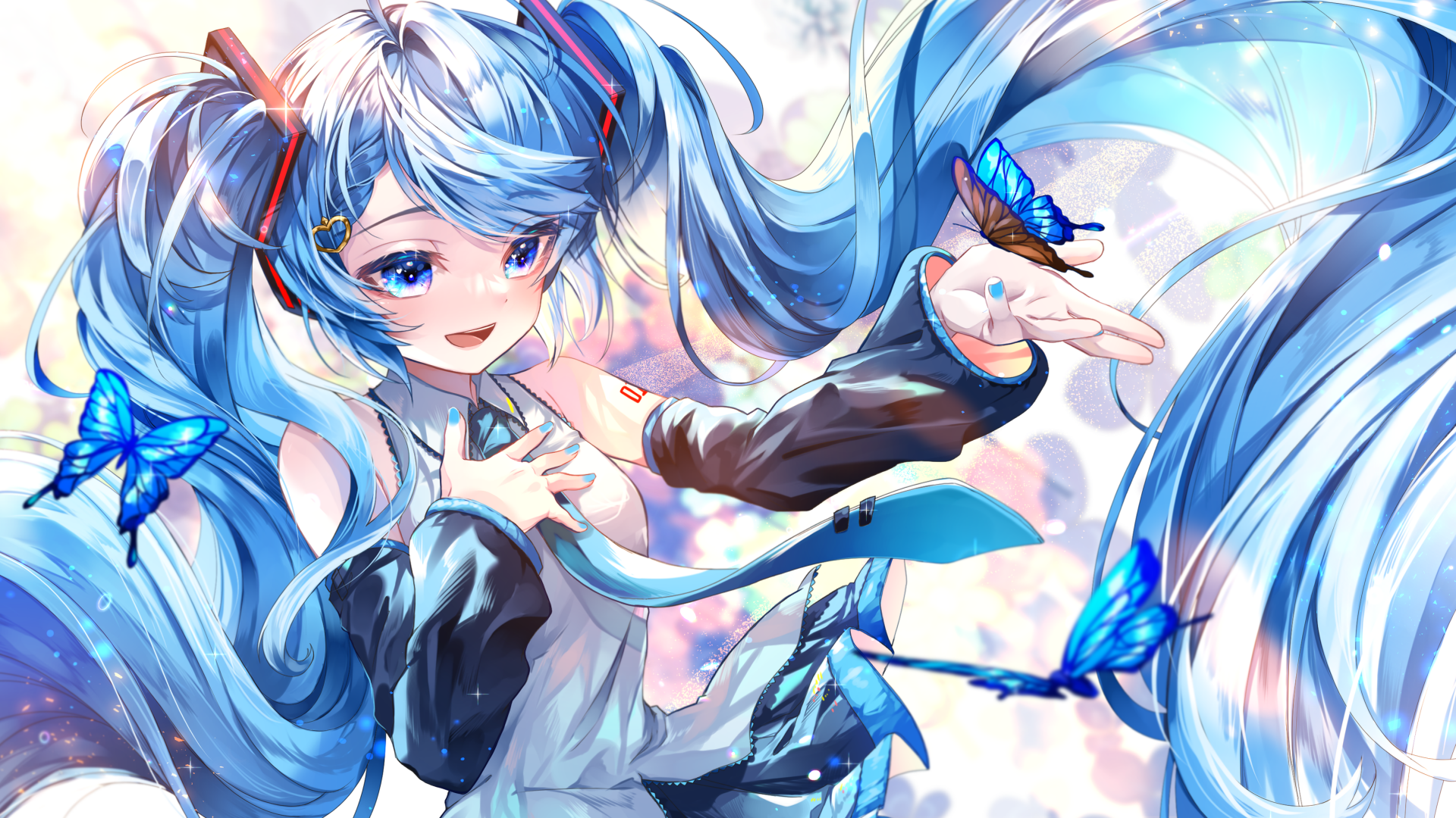 Anime Vocaloid Hatsune Miku Fondo De Pantalla Mega Anime Desenhos De