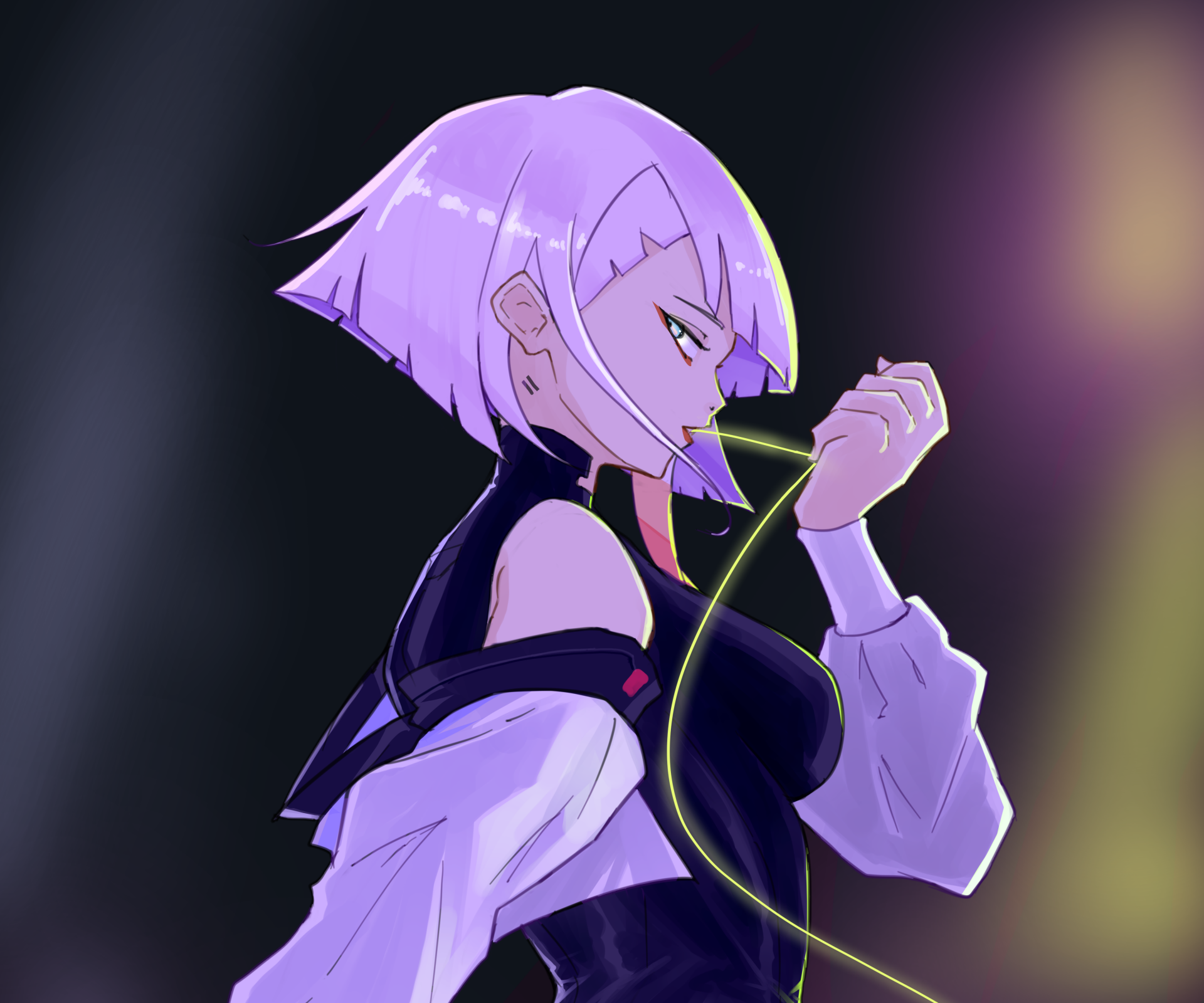 Lucy in Cyberpunk: Edgerunners – Stunning 4K Anime Wallpaper