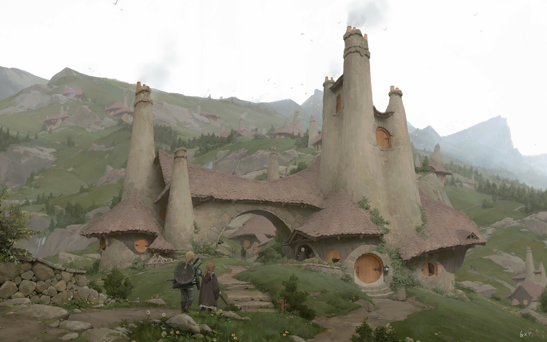 Download Fantasy House HD Wallpaper by G xy