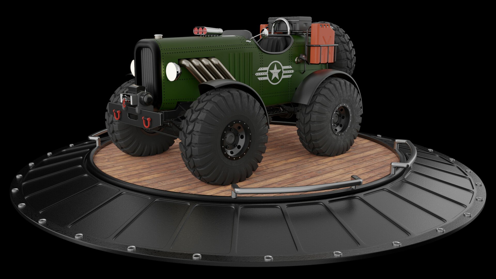 Off Road Military Hot Rod by erickfael