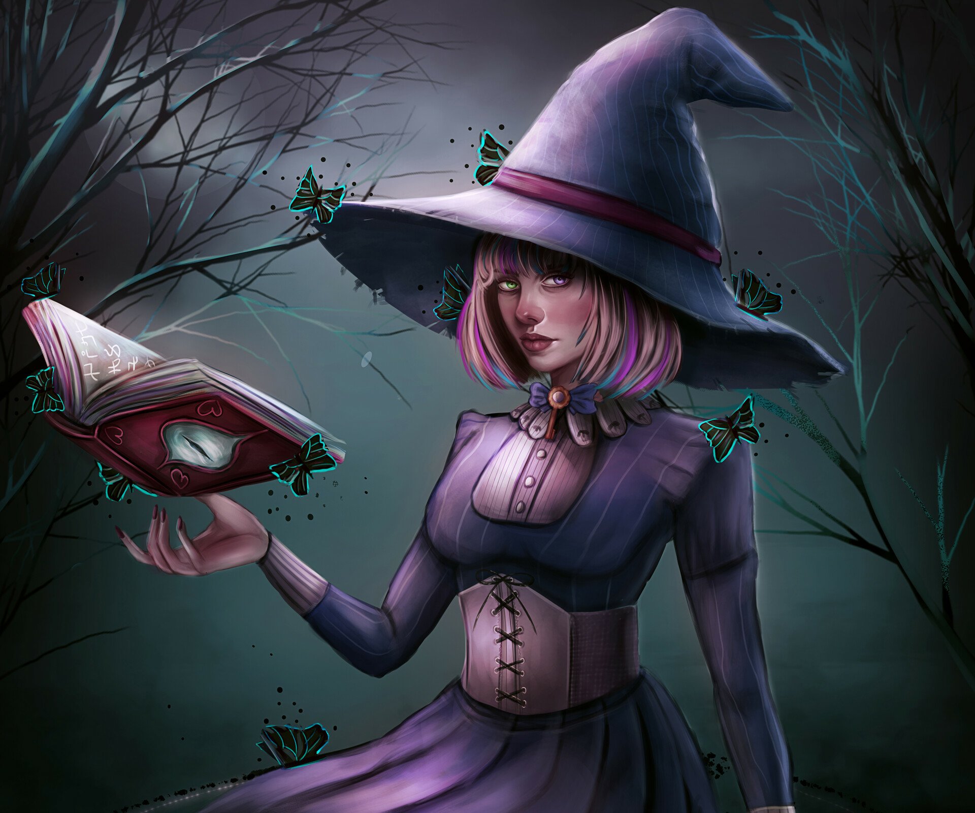 Download Fantasy Witch HD Wallpaper by Selin | 1920x1600 | Wallpaper Abyss