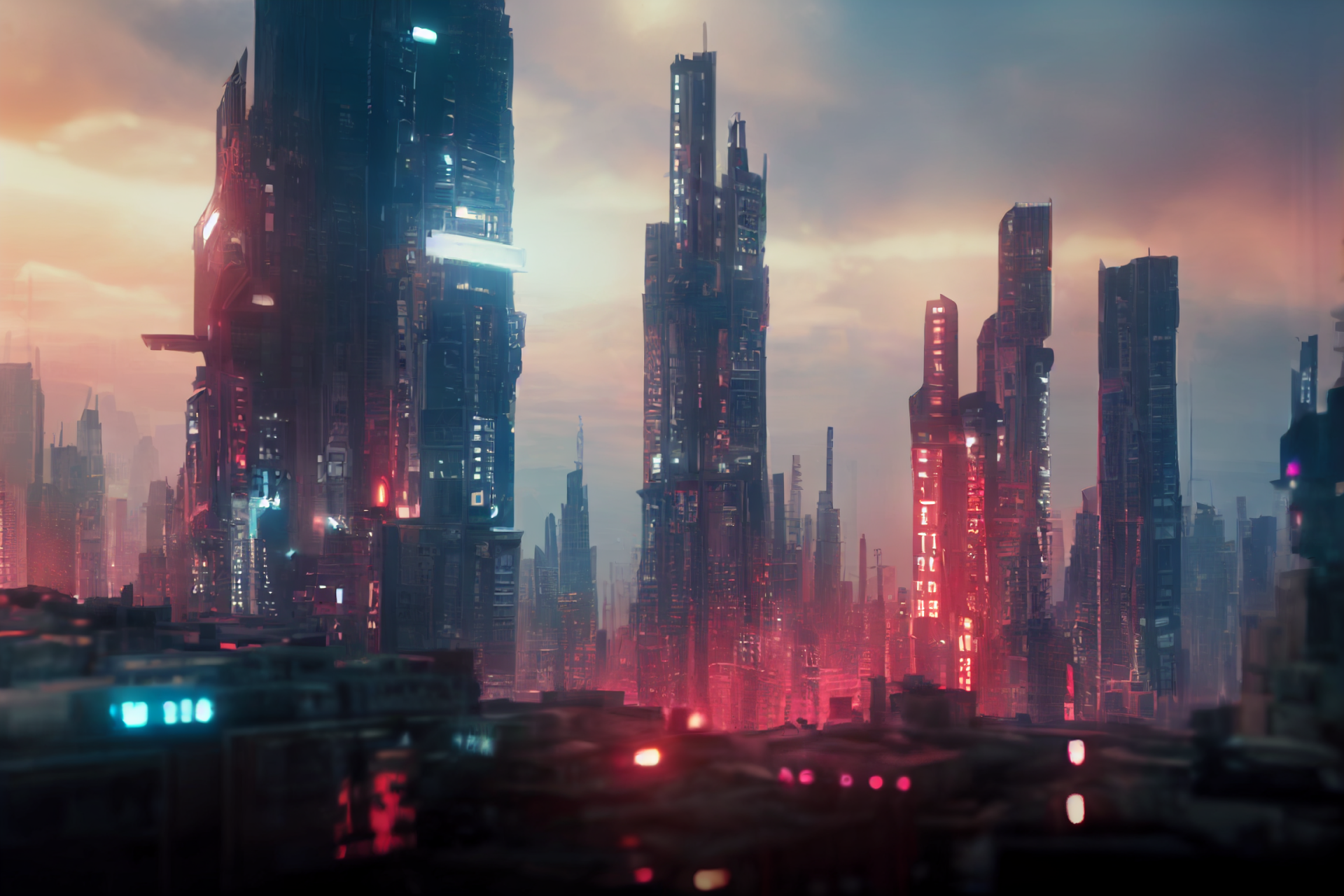 Sci-Fi city by vinny47 | 2304x1536 | Wallpaper Abyss