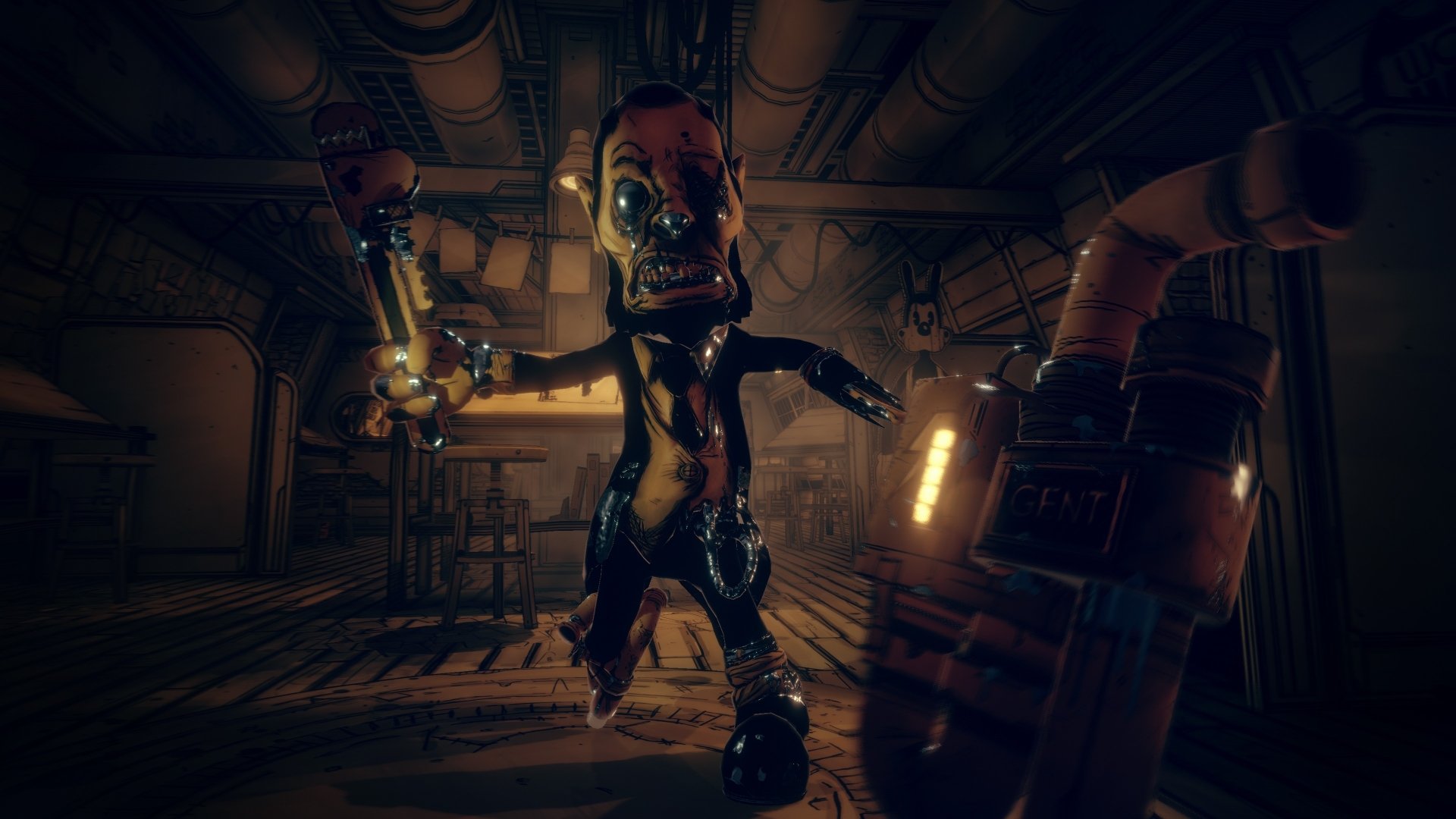 Download Video Game Bendy And The Dark Revival 4k Ultra HD Wallpaper