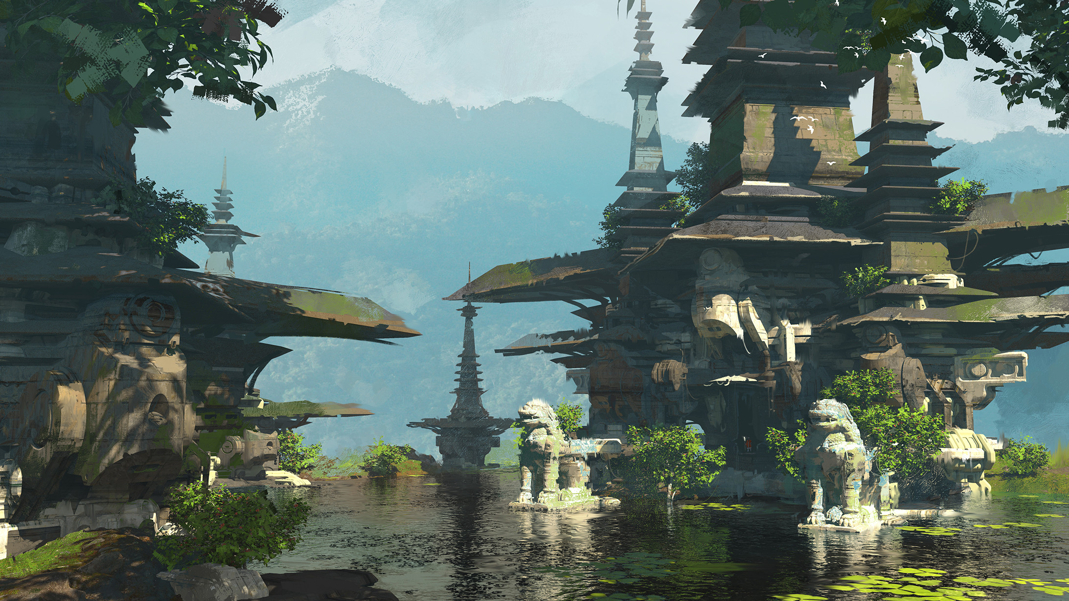 Download Fantasy Building HD Wallpaper by Sebastian Luca