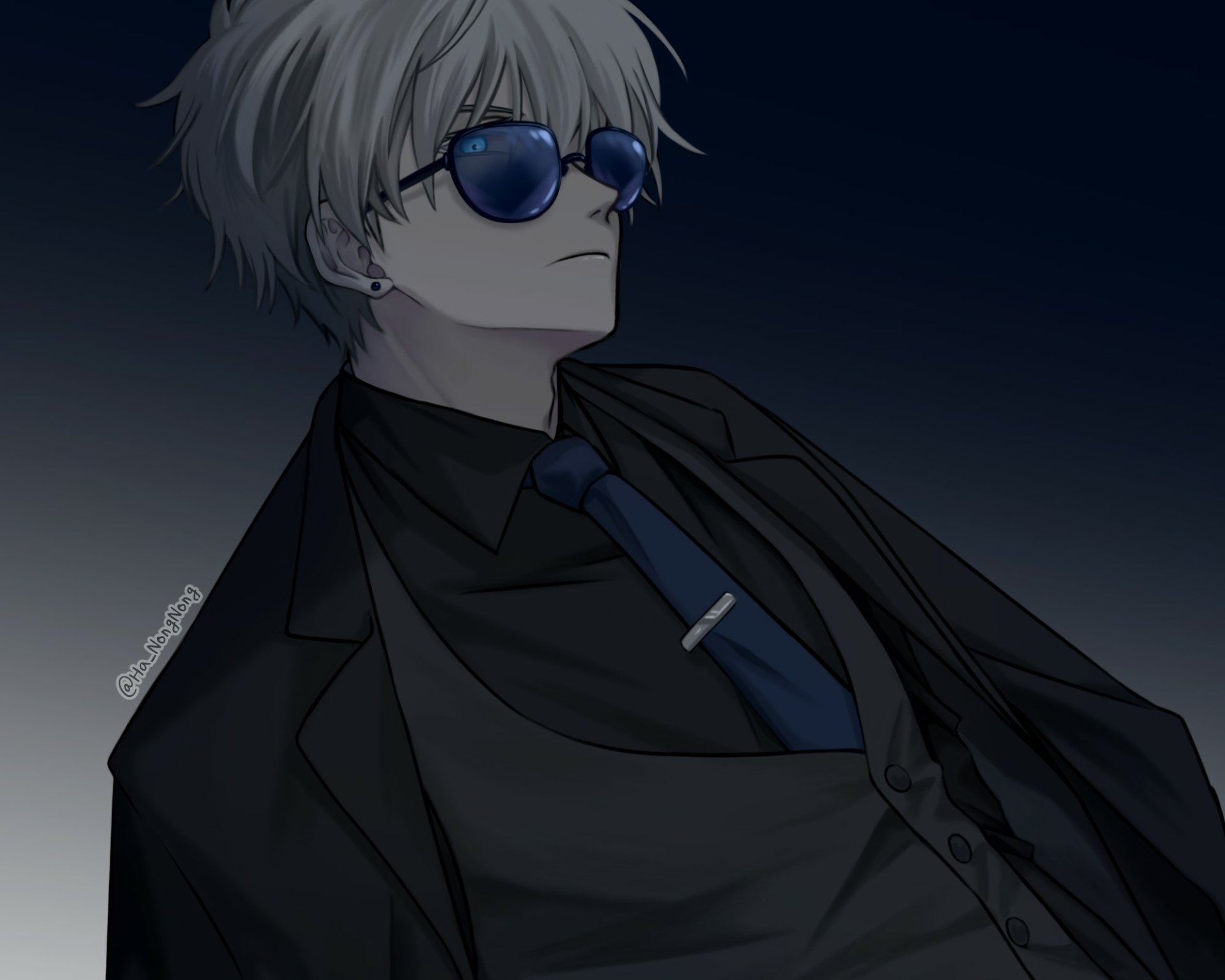Satoru Gojo | Stylish HD Anime Wallpaper from Jujutsu Kaisen by Hanong ...