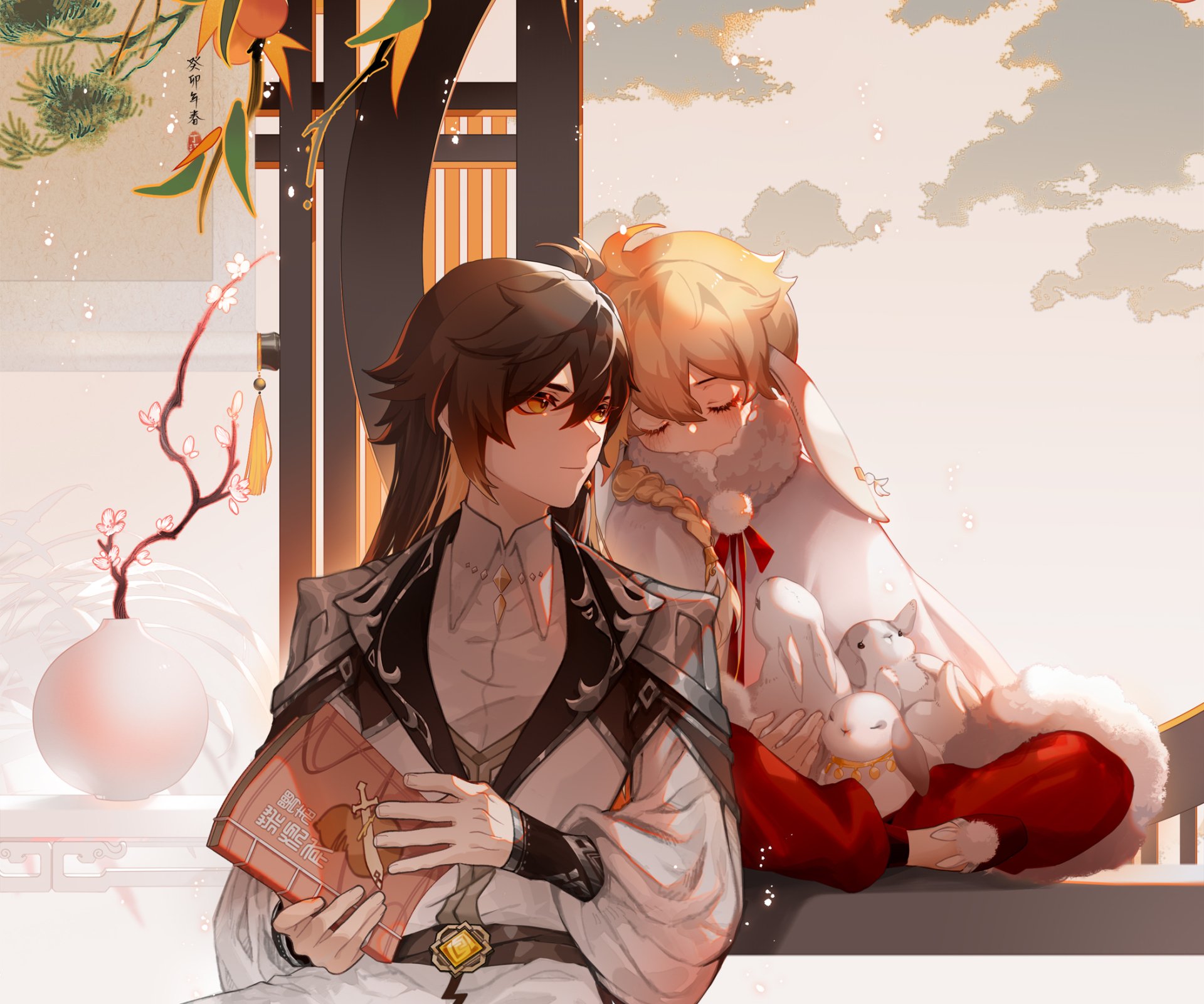 Download Aether (Genshin Impact) Zhongli (Genshin Impact) Video Game Genshin Impact HD Wallpaper ...