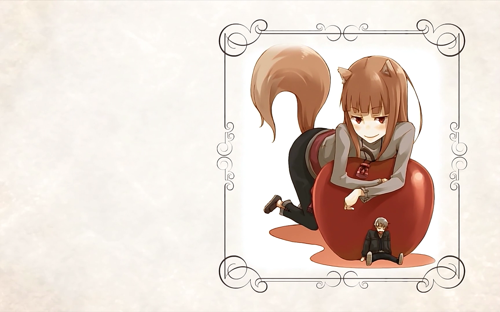 Download Sad Animal Ears Red Eyes Brown Hair Holo (Spice & Wolf) Anime ...