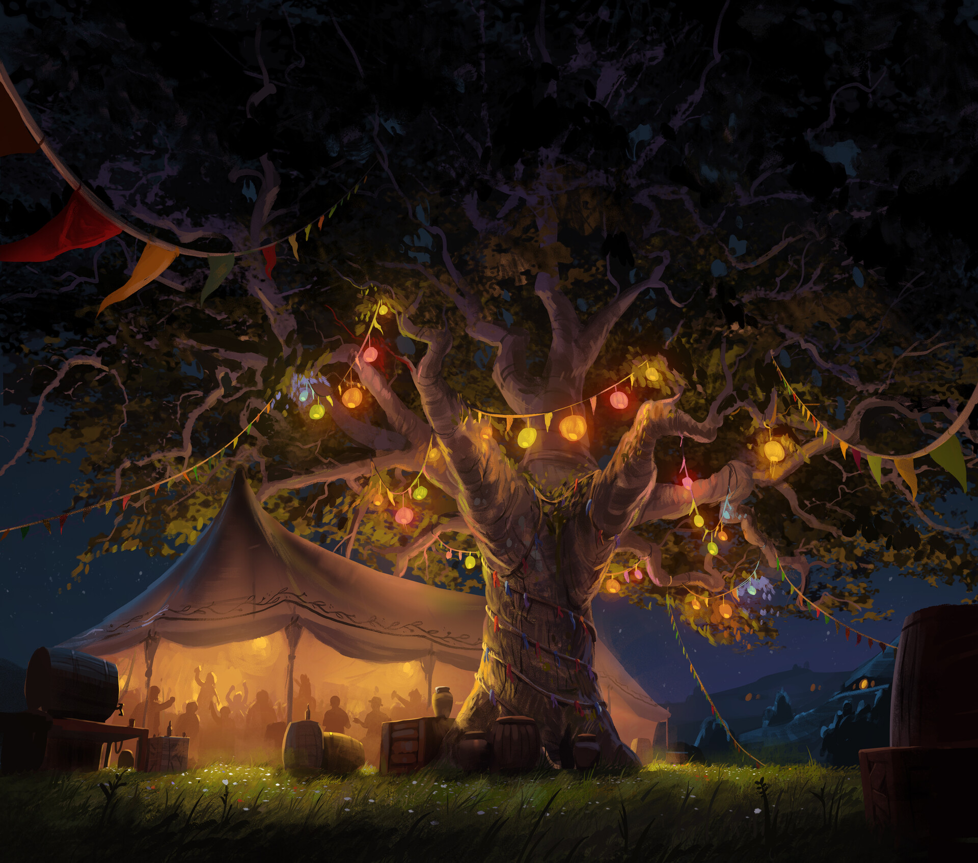 Enchanting Magic: The Gathering Night – Man-Made Fantasy HD Wallpaper ...